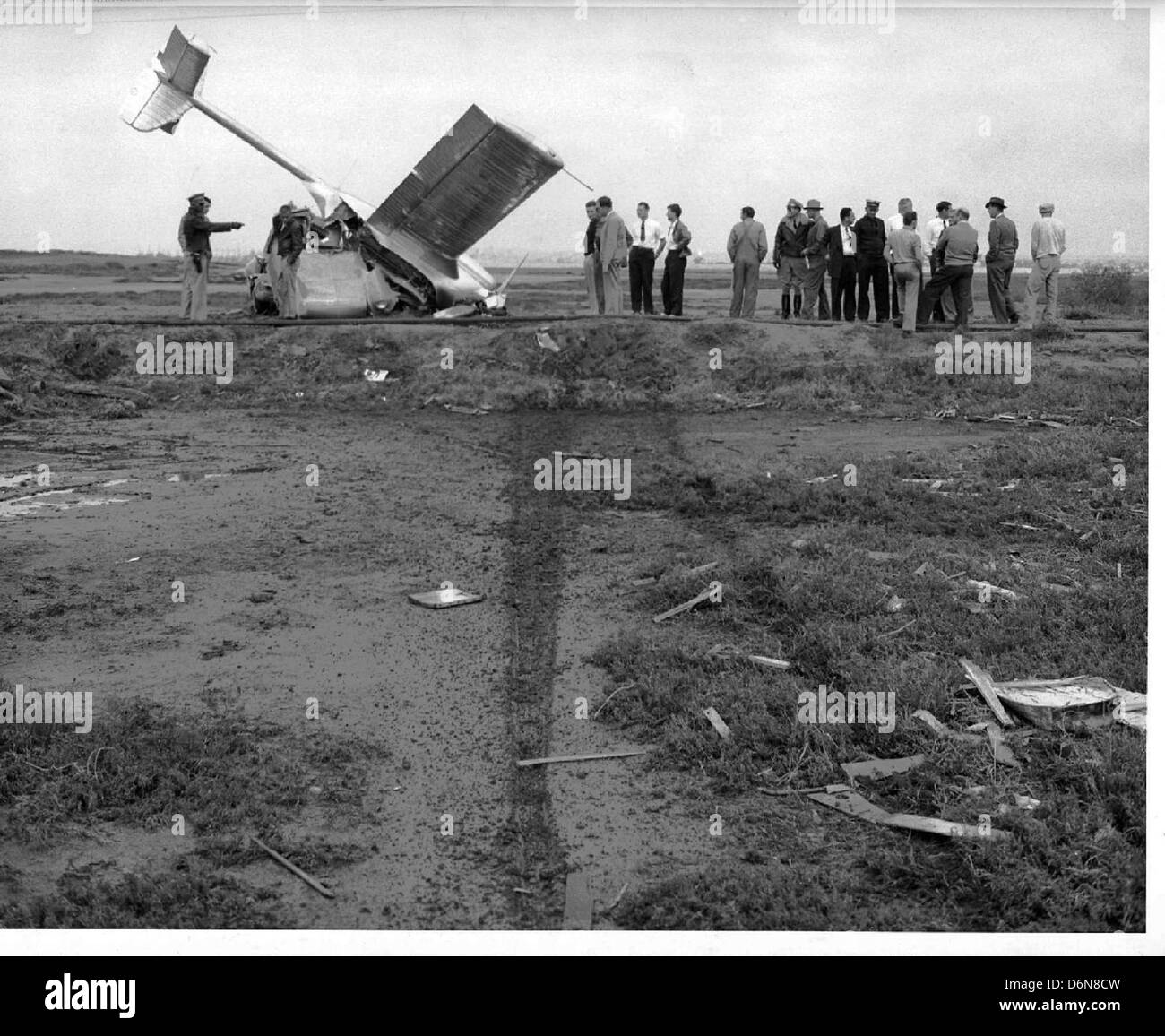 This photo captures the flying car NX90850, a roadable airplane ...