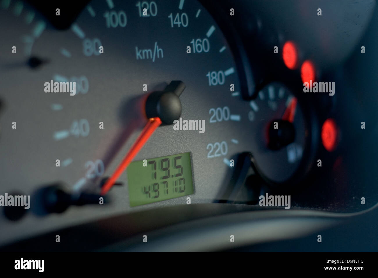 Analog Speedometer With Digital Speedometer High Resolution Stock ...