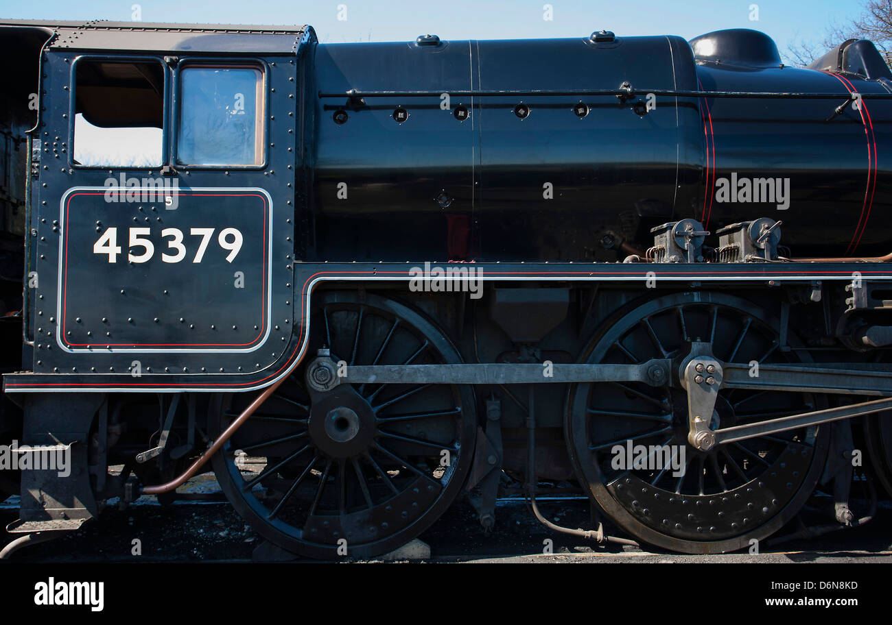 Nostalgic steam trains on the Watercress Line in Hampshire Stock Photo ...