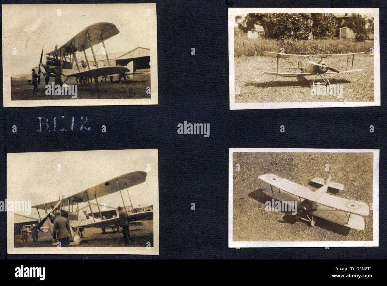 This image is part of a scrapbook focused on World War I, showcasing ...