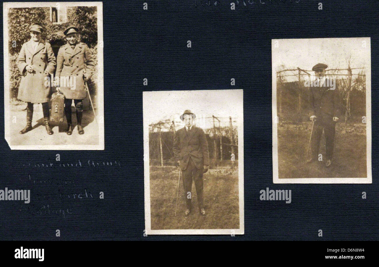 This scrapbook captures images and records from World War One ...