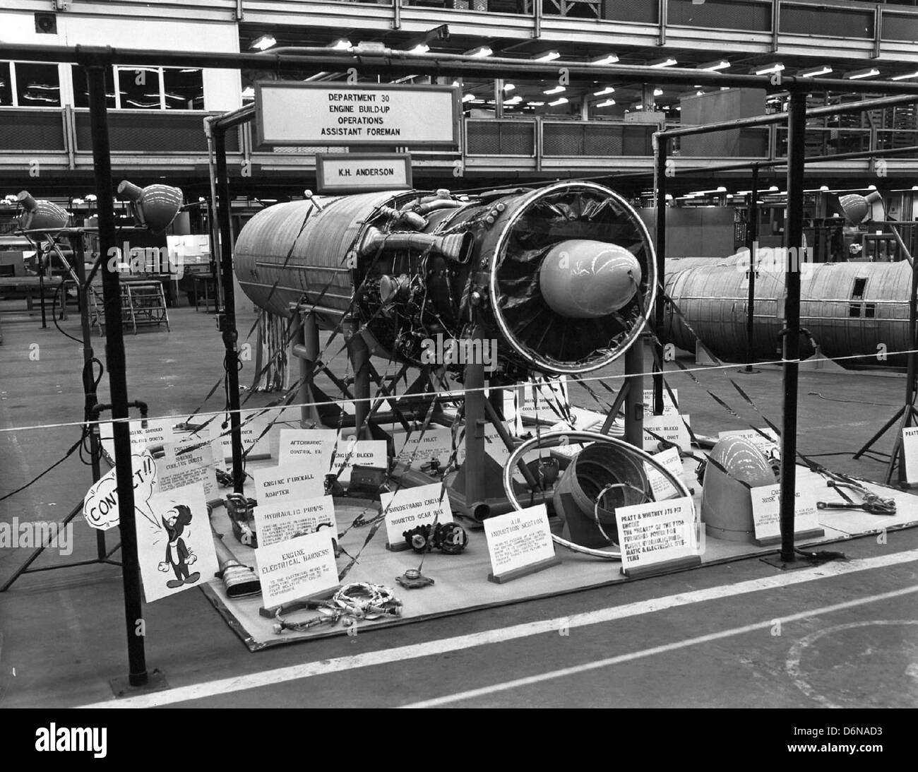 This image from Mark Irwin's collection shows the J75-P-17 engine ...