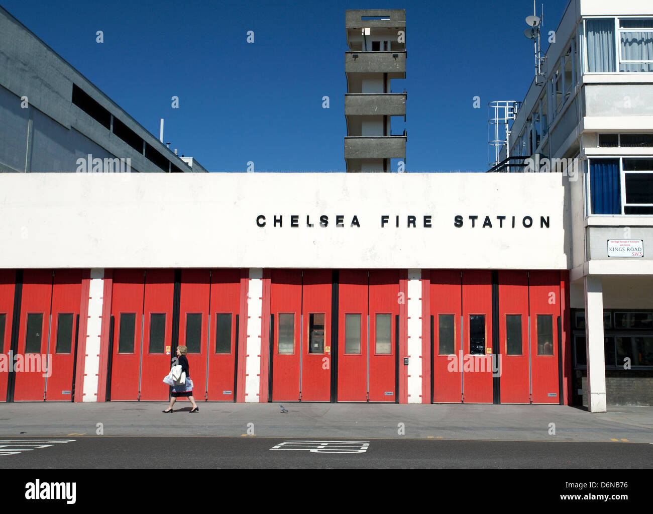 Chelsea Fire Station, King's Road, London Stock Photo - Alamy