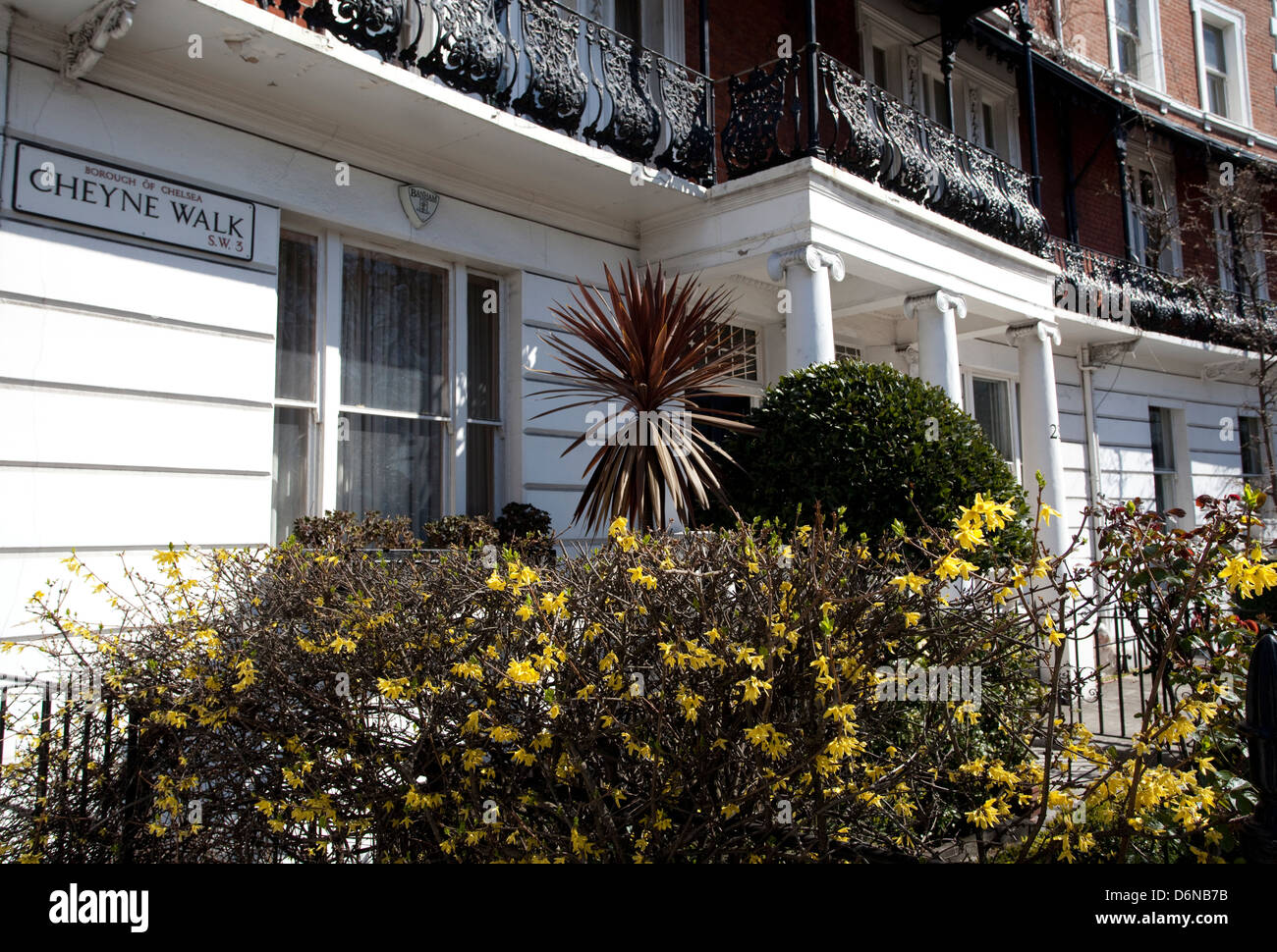 Cheyne Walk, Chelsea, London Stock Photo - Alamy