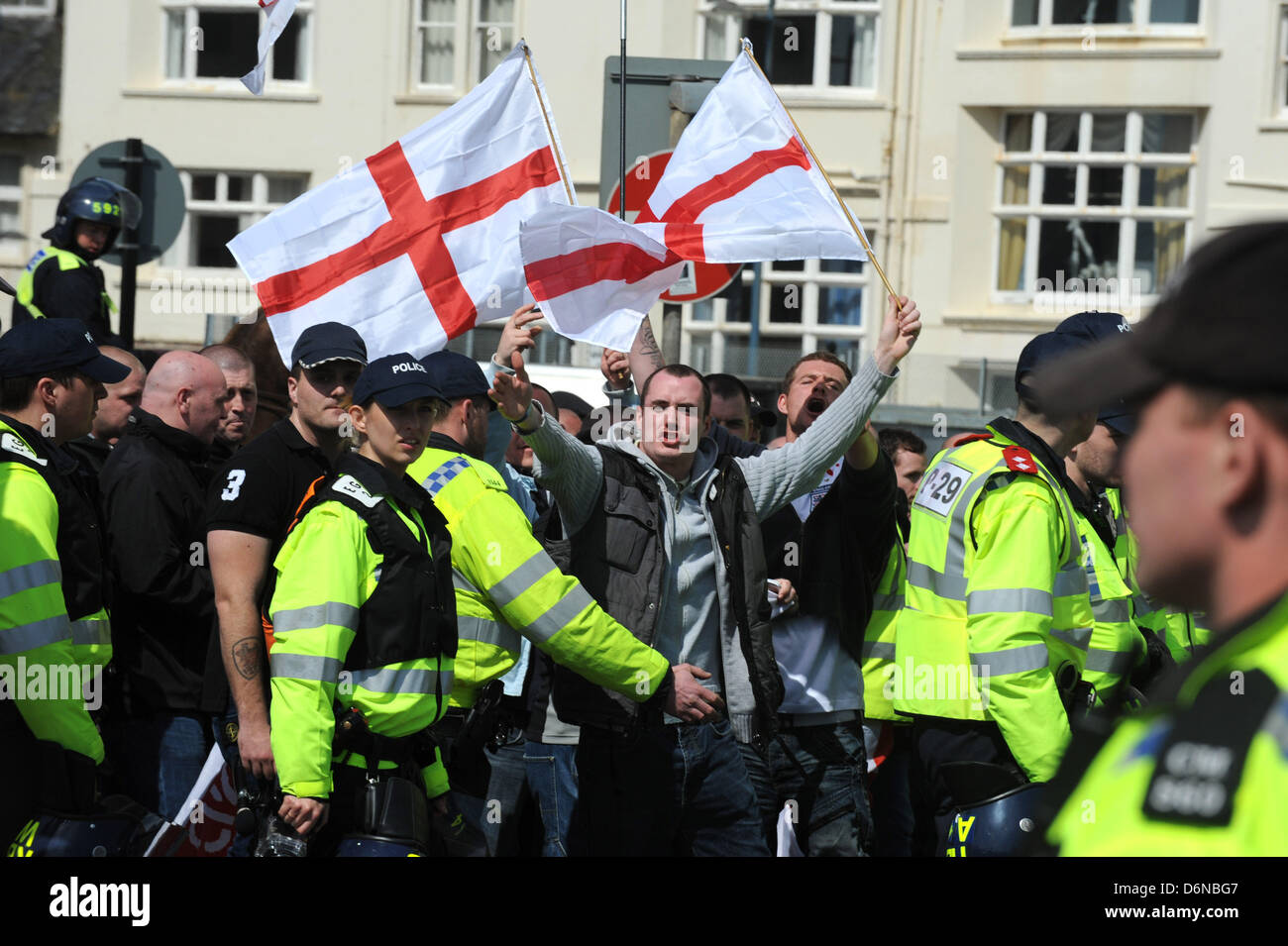 Brighton Sussex UK 21st April 2013 - A massive police operation for the ...