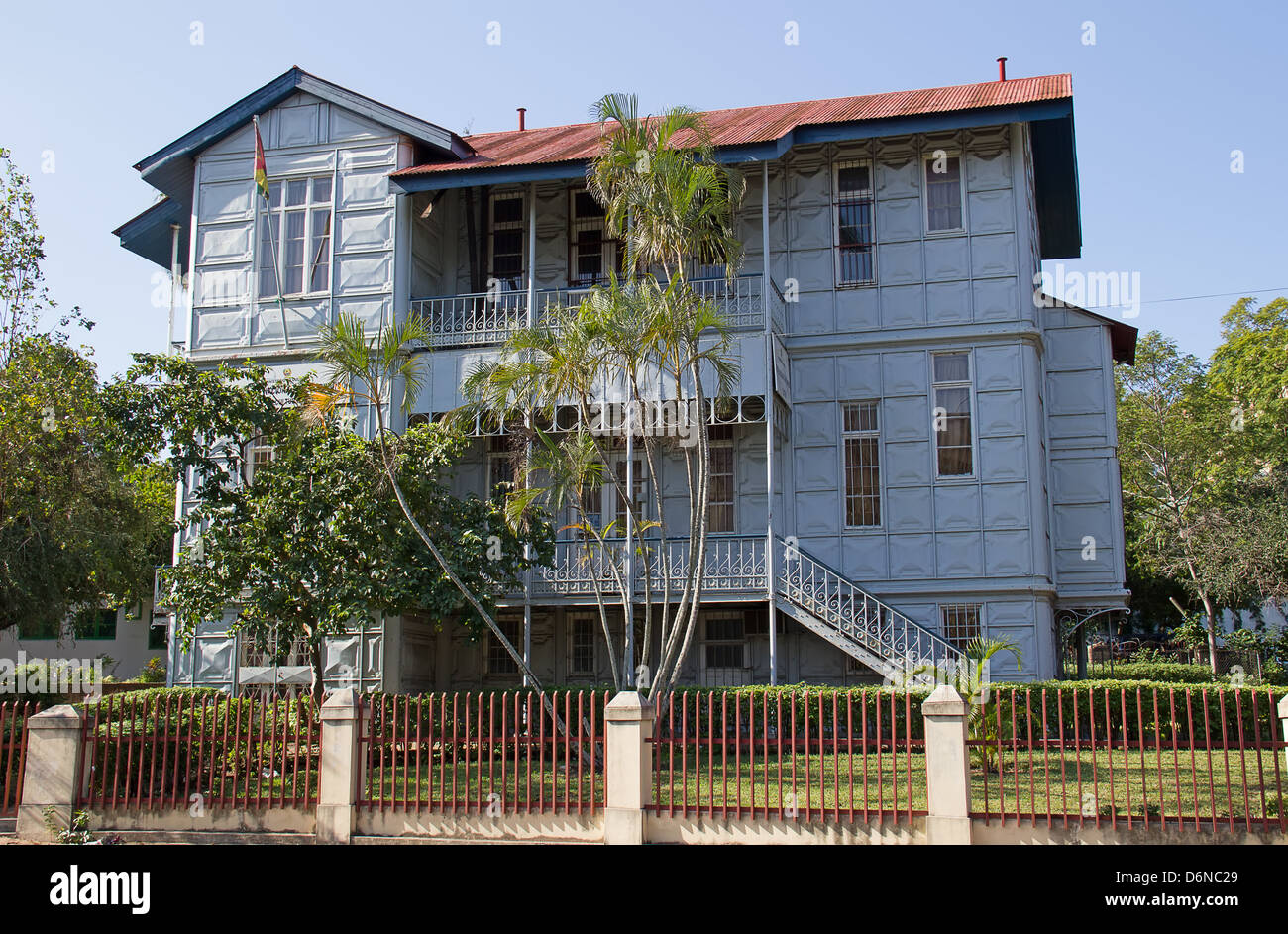 Famous Iron House build in the 19th century in Maputo, Mozambique Stock ...