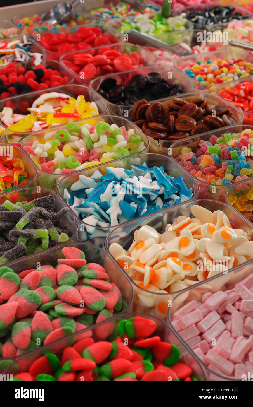 Inca, Mallorca, Spain, sweets at a market Stock Photo - Alamy