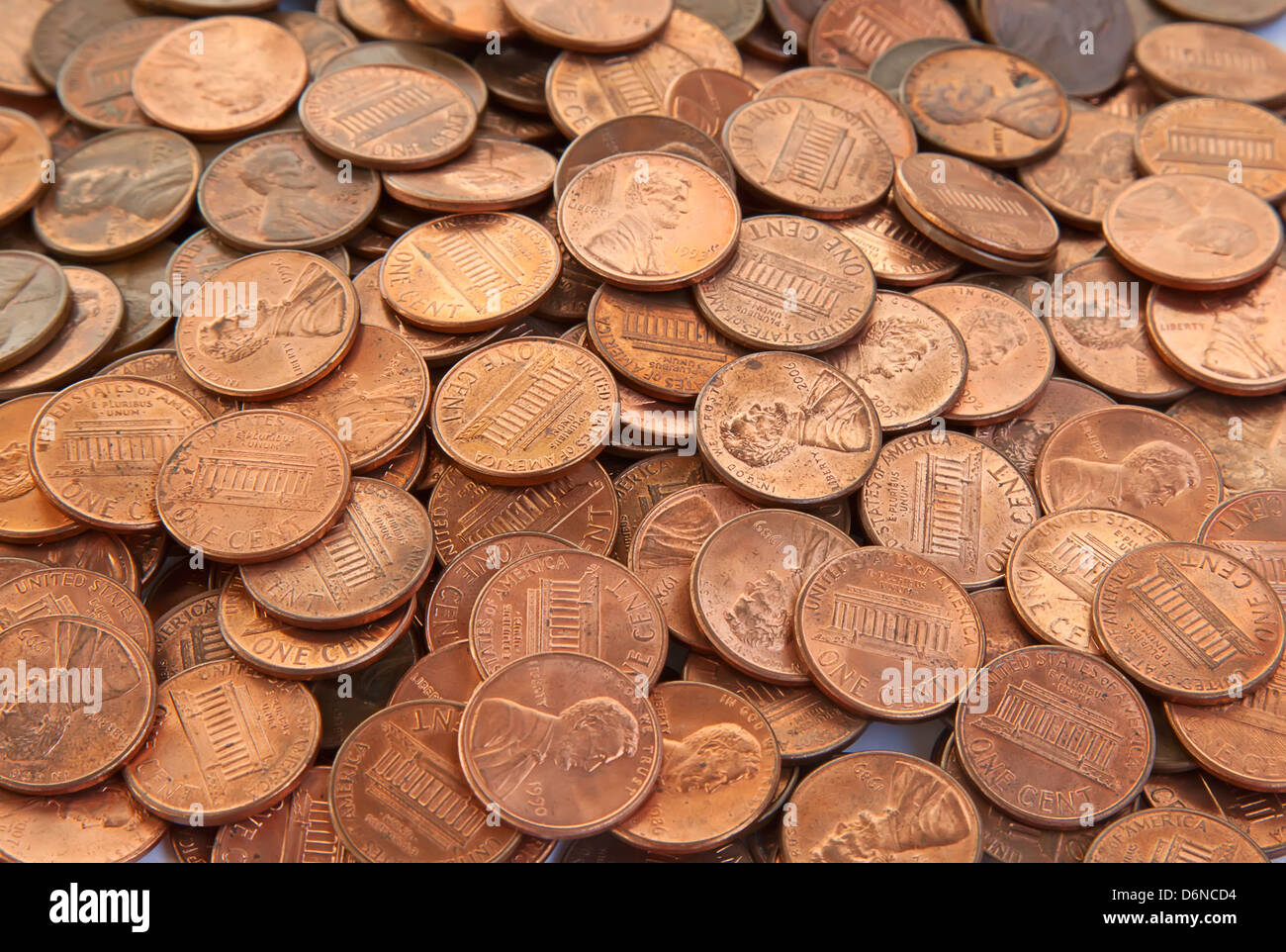 Huge pile of the US coins Stock Photo - Alamy