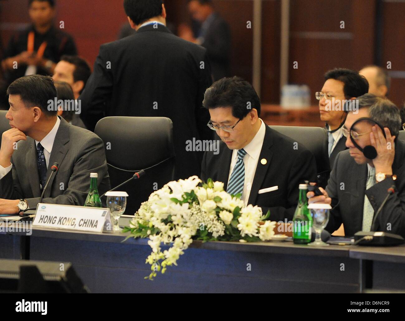 Surabaya, Indonesia. 20th April, 2013. Gregory So Kam-Leung (Center ...