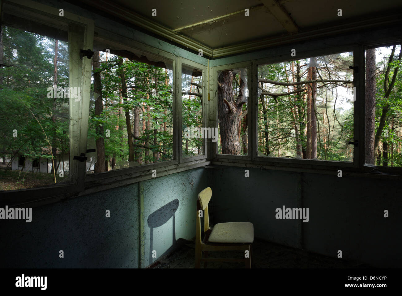 Kolberg, Germany, abandoned buildings of the former holiday home VEB ...