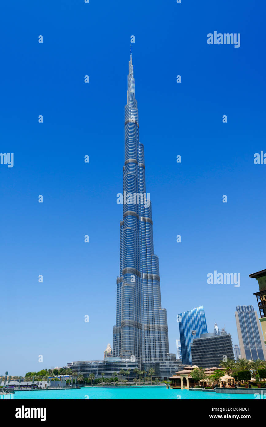 Daytime view of Burj Khalifa skyscraper ,world's tallest building in ...