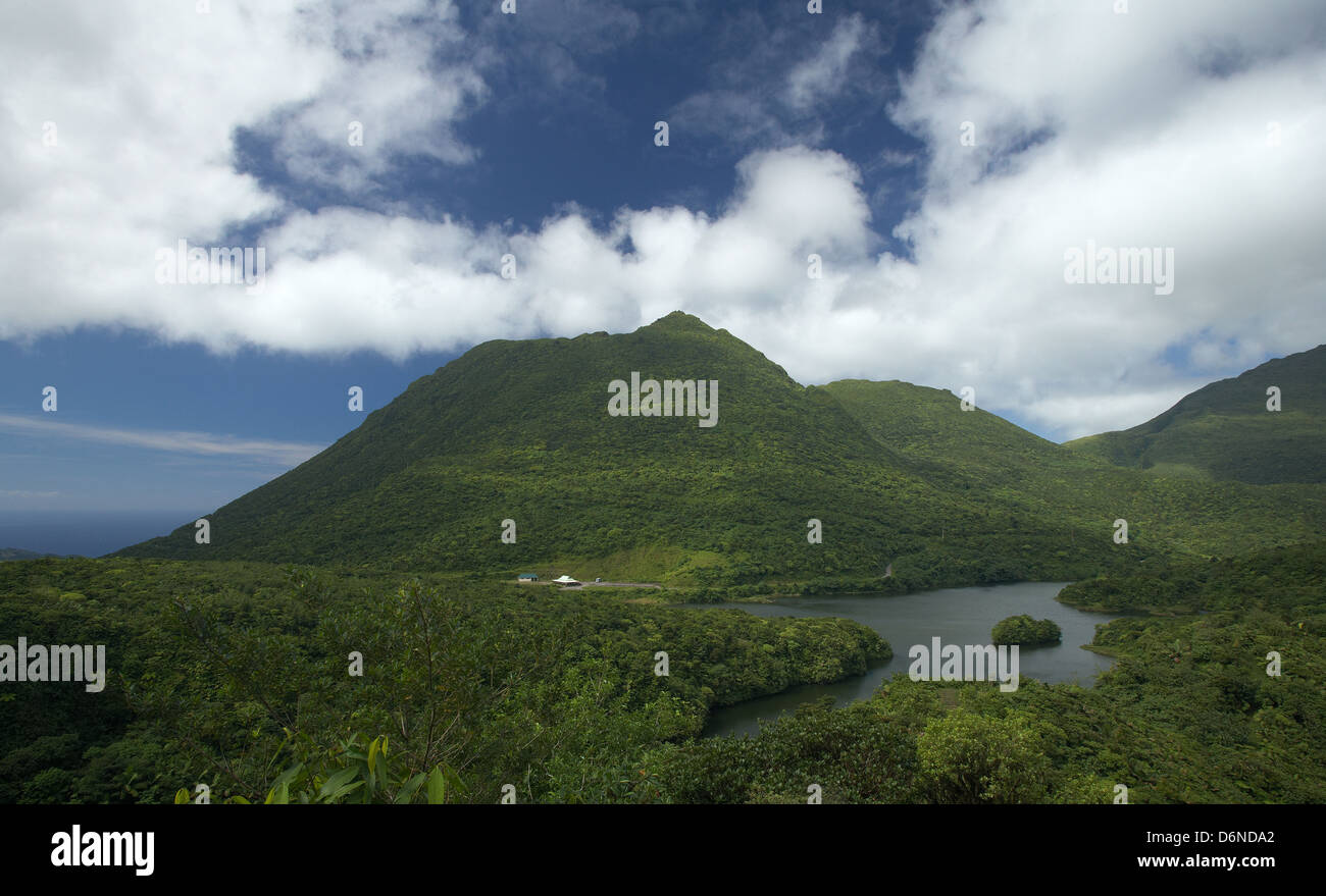 Laudat, Dominica, the Freshwater Lake in the Morne Trois Pitons ...