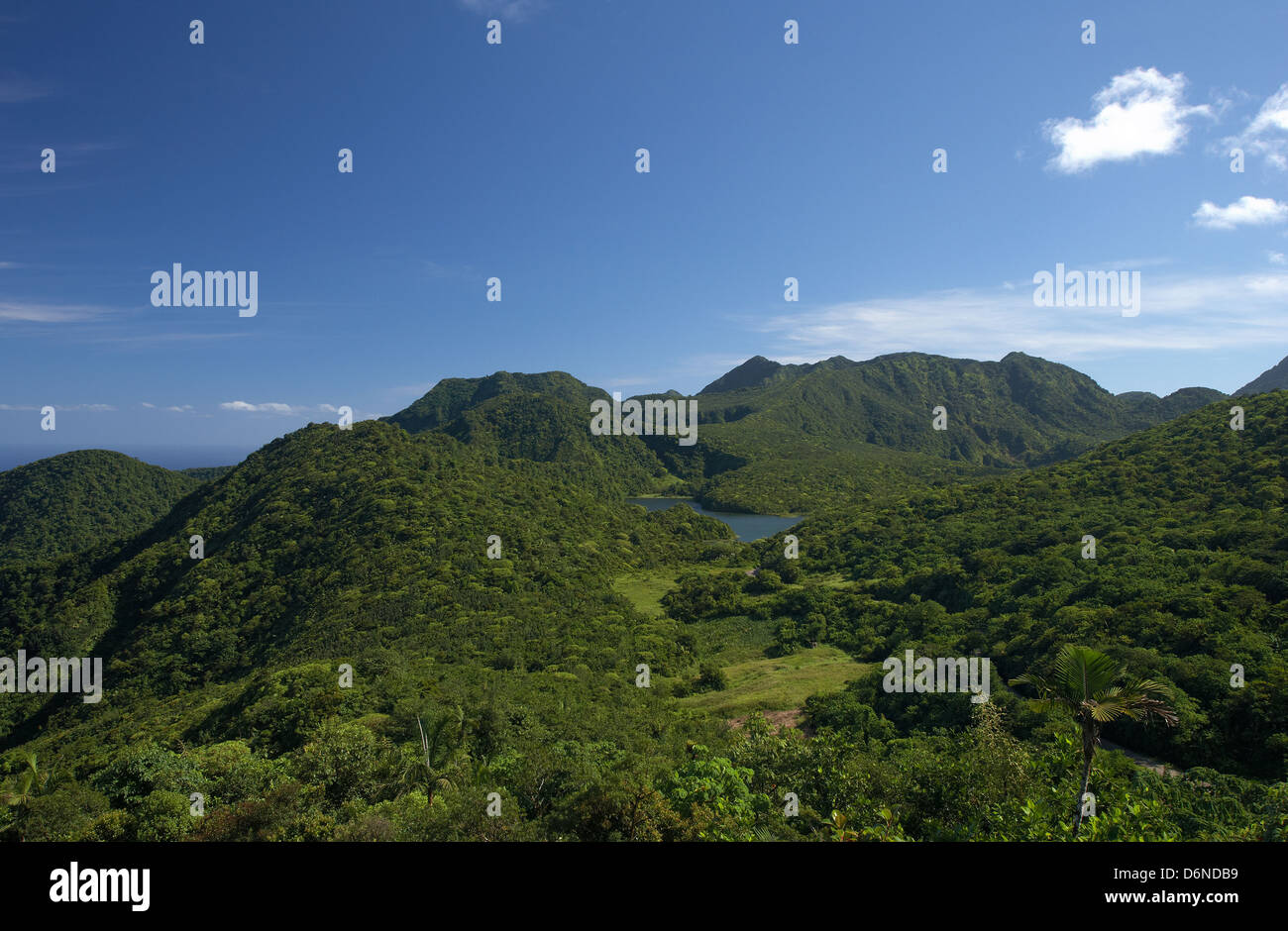 Laudat, Dominica, the Freshwater Lake in the Morne Trois Pitons ...