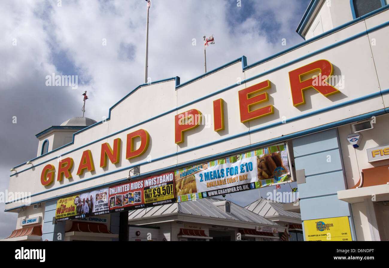 The Grand Pier Weston-super-Mare Somerset England UK Stock Photo - Alamy