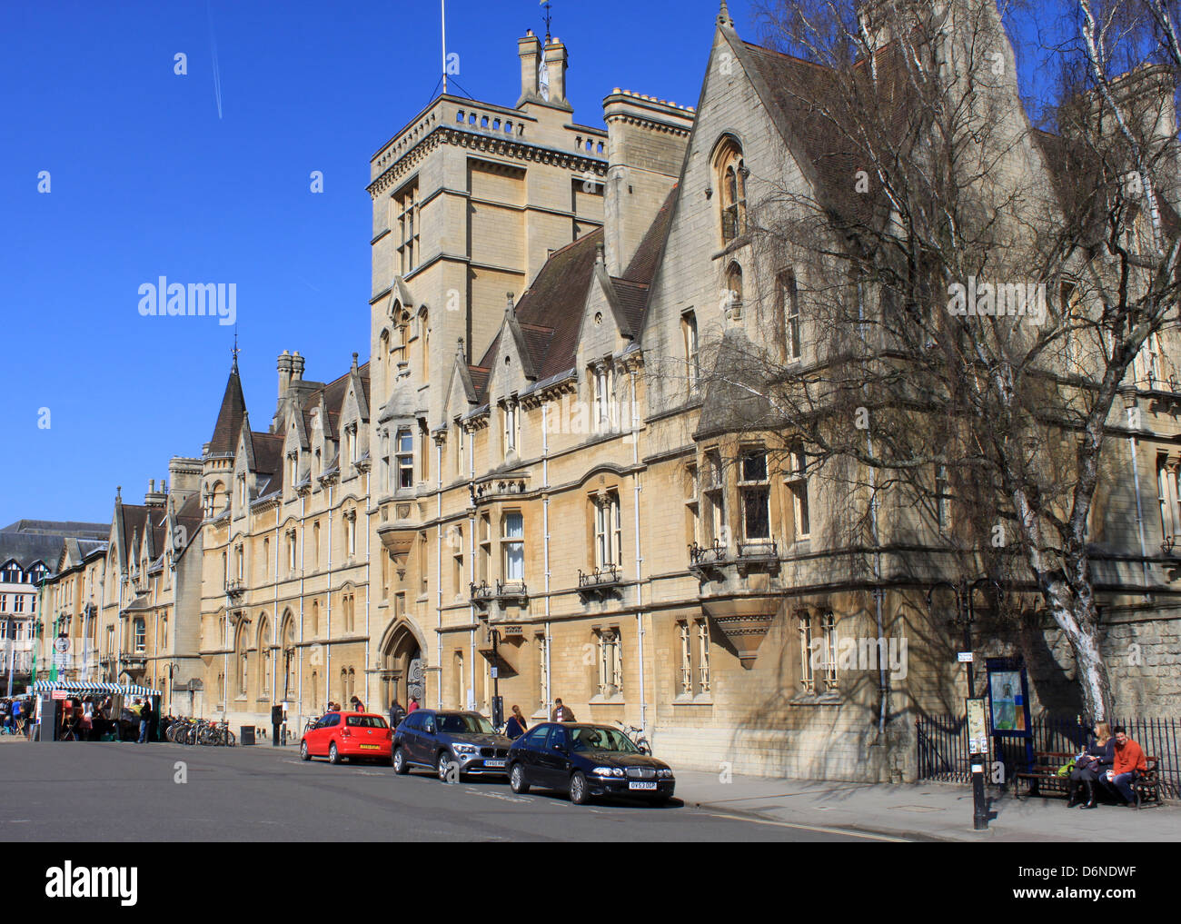 Balliol College, Oxford University - view of front entrance from Broad ...