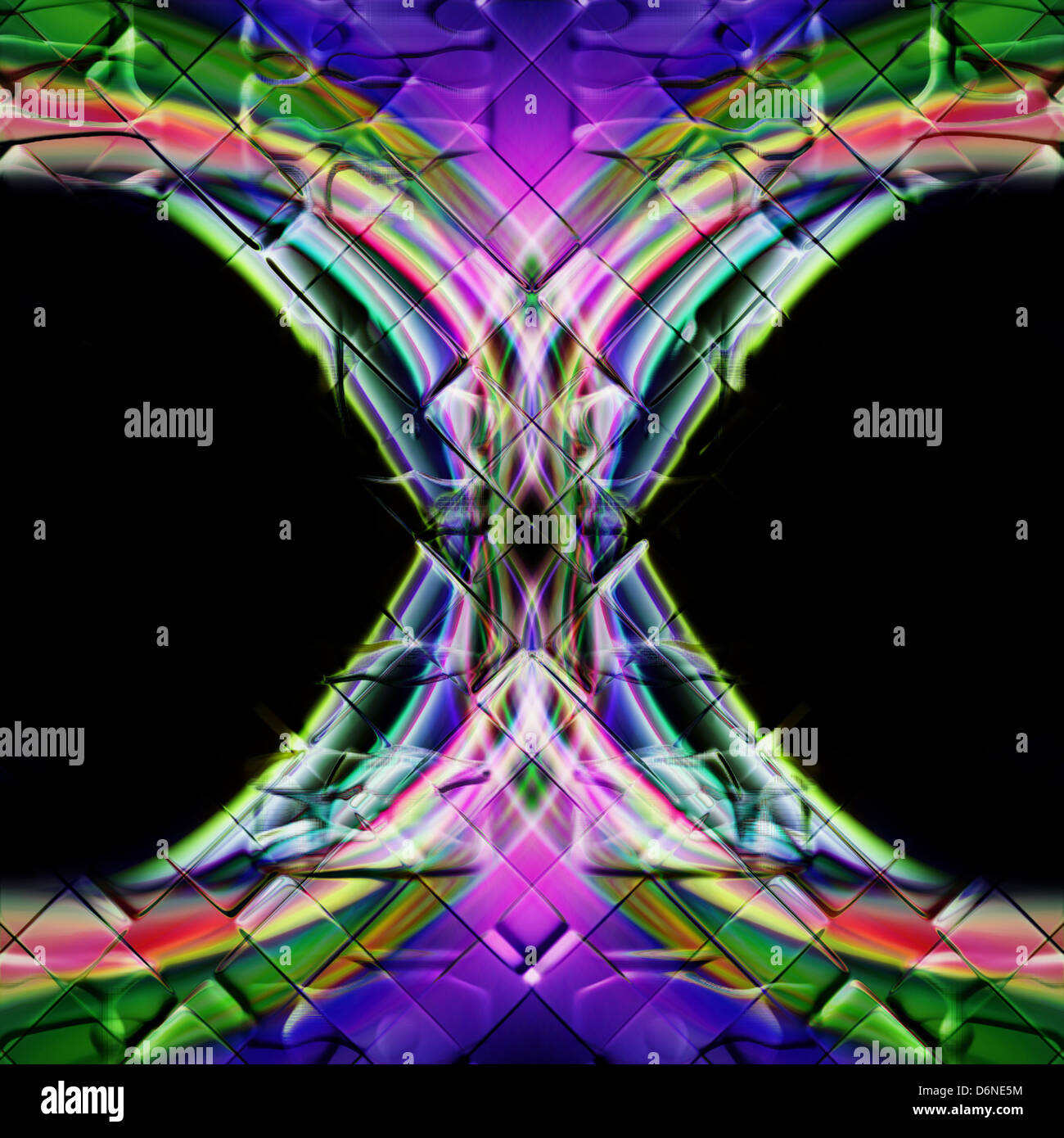Abstract illustrated glass object Stock Photo - Alamy