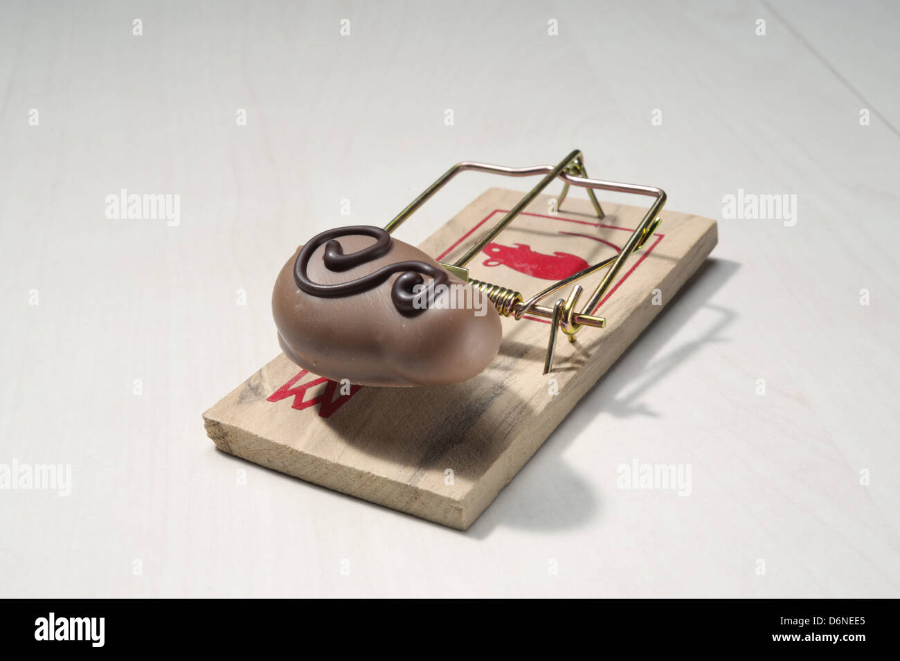 Hamburg, Germany, chocolate candy on a mouse trap Stock Photo - Alamy