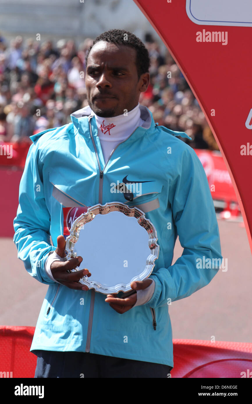 London, UK. 21st April, 2013. Ayele Abshero from Ethiopia who came ...