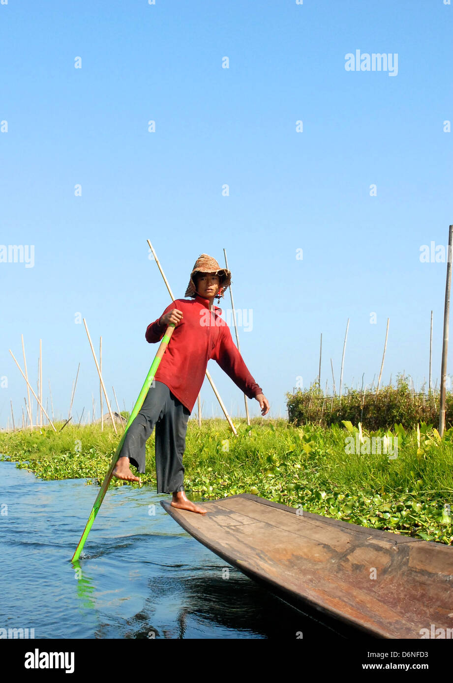 Boy rowing boat hi-res stock photography and images - Alamy