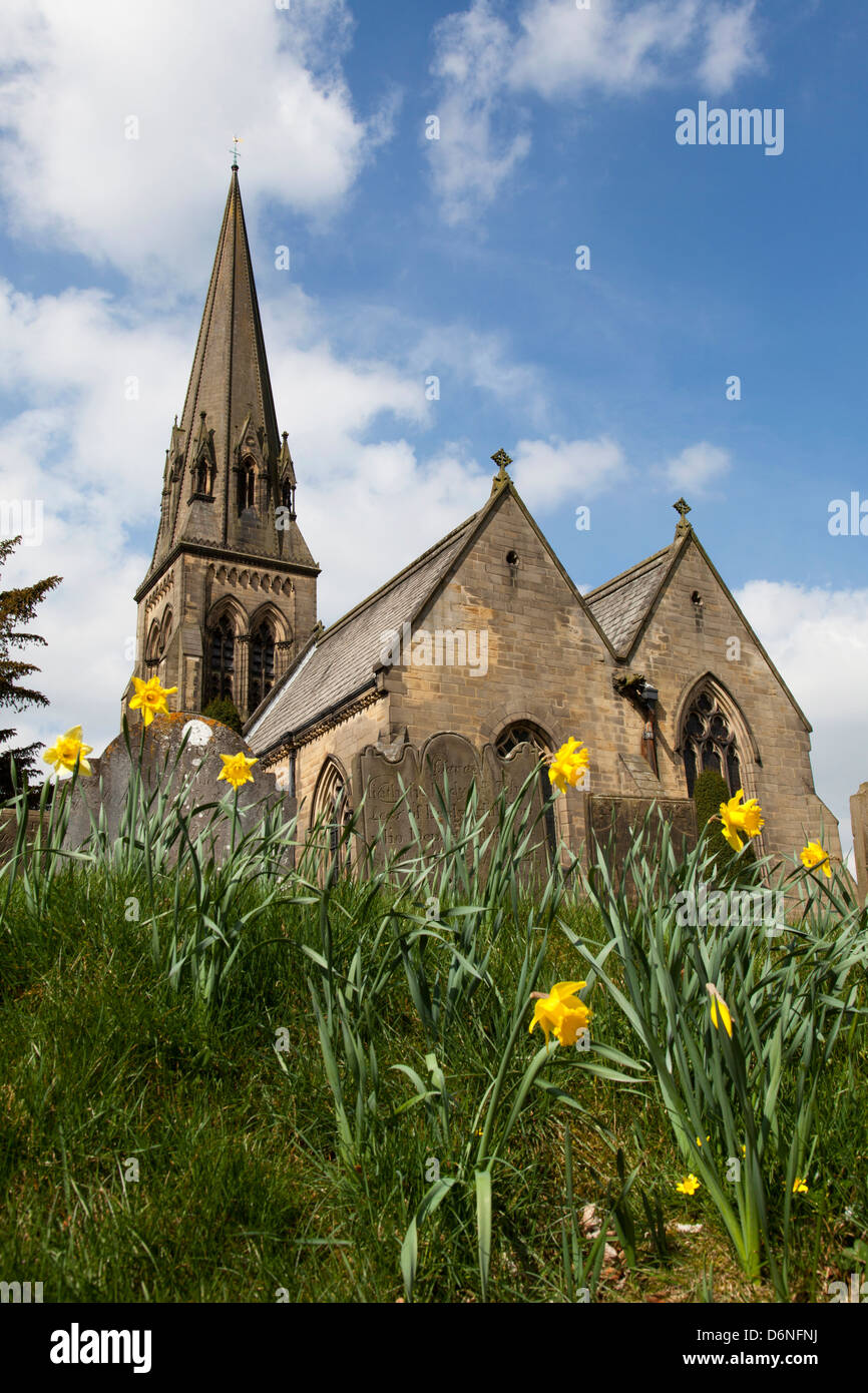 St peters church edensor hi-res stock photography and images - Alamy