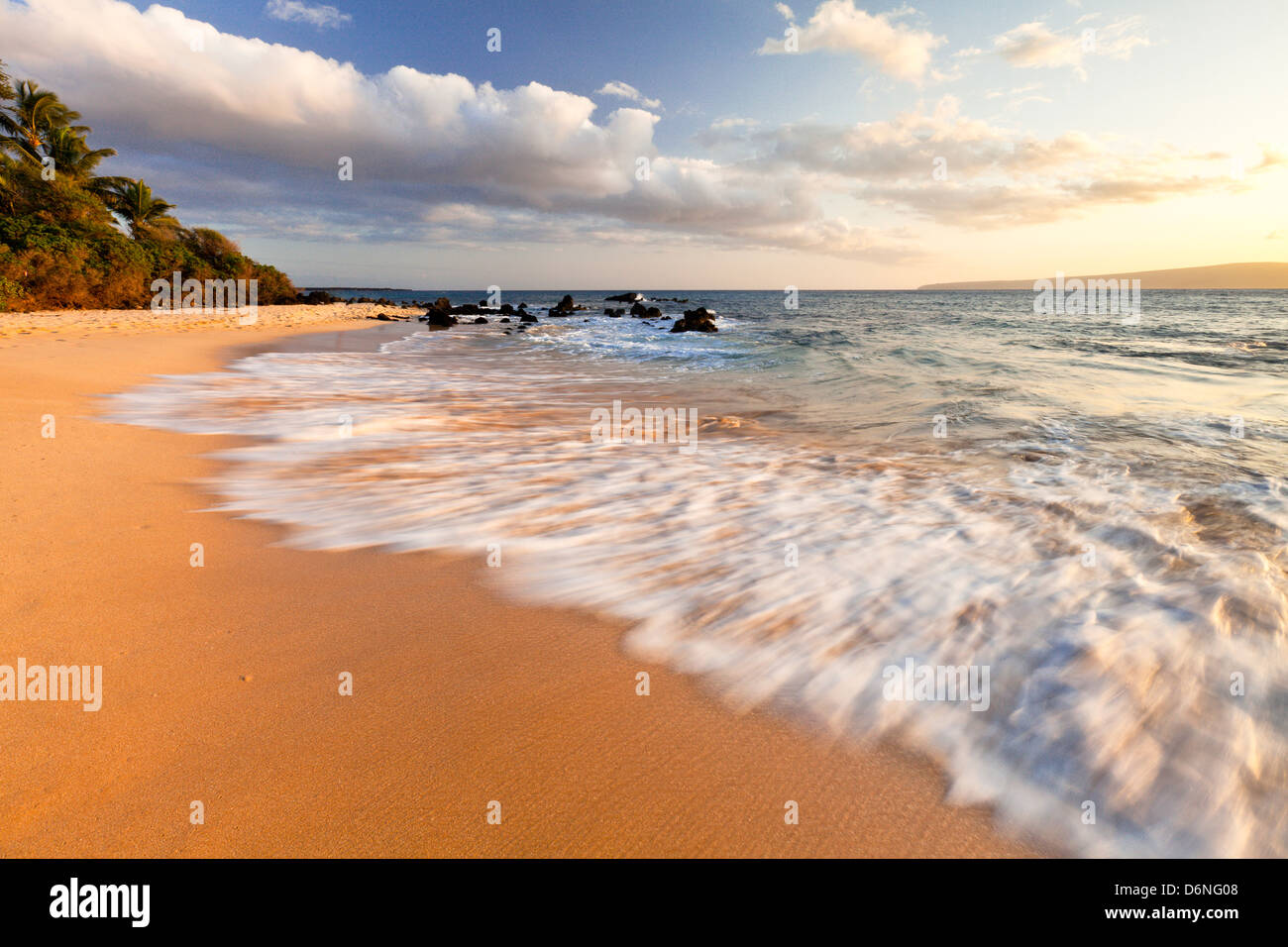 Oneloa beach or "Big" Beach in Makena State Park, Maui, Hawaii Stock ...