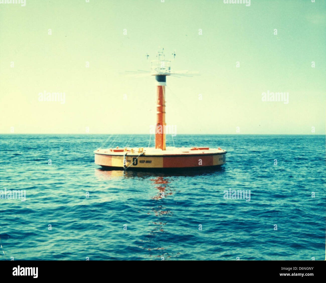 This photograph shows the development of buoy systems by Convair ...
