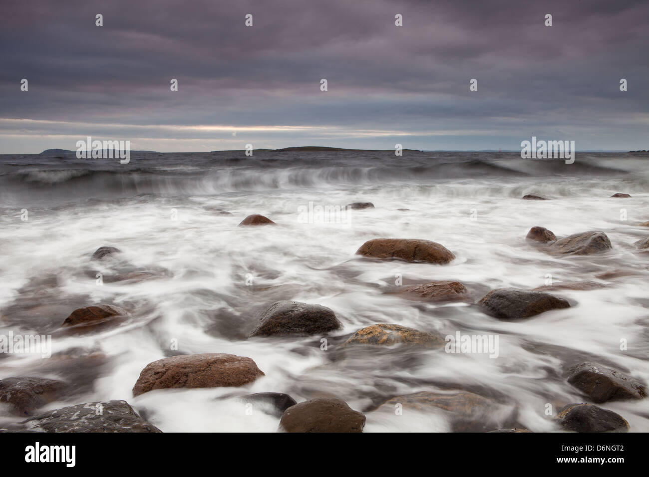 Coastal landscape by the Oslofjord, at Larkollen in Rygge kommune ...