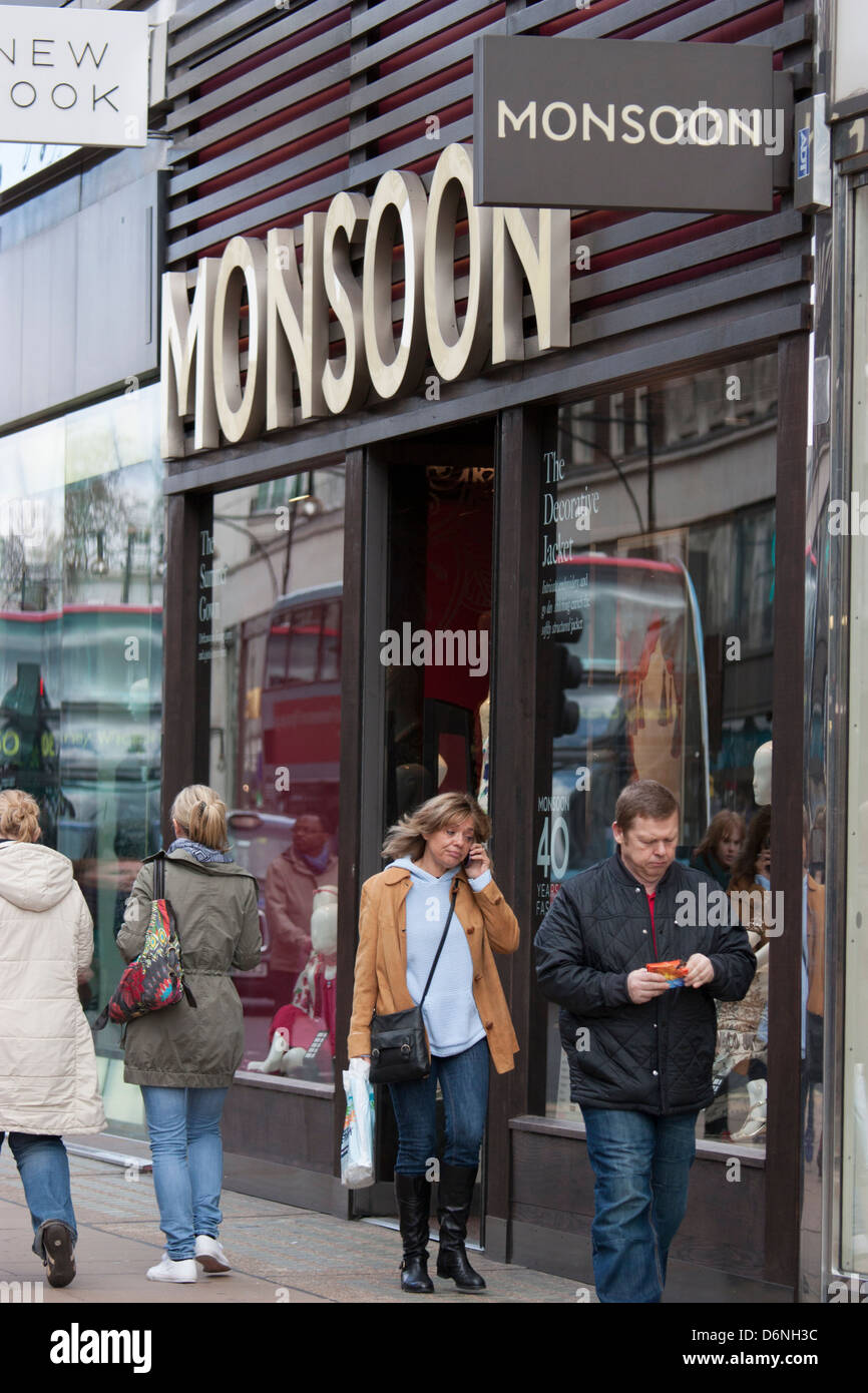 Monsoon’s Oxford Street store in London, UK, offers a curated selection ...