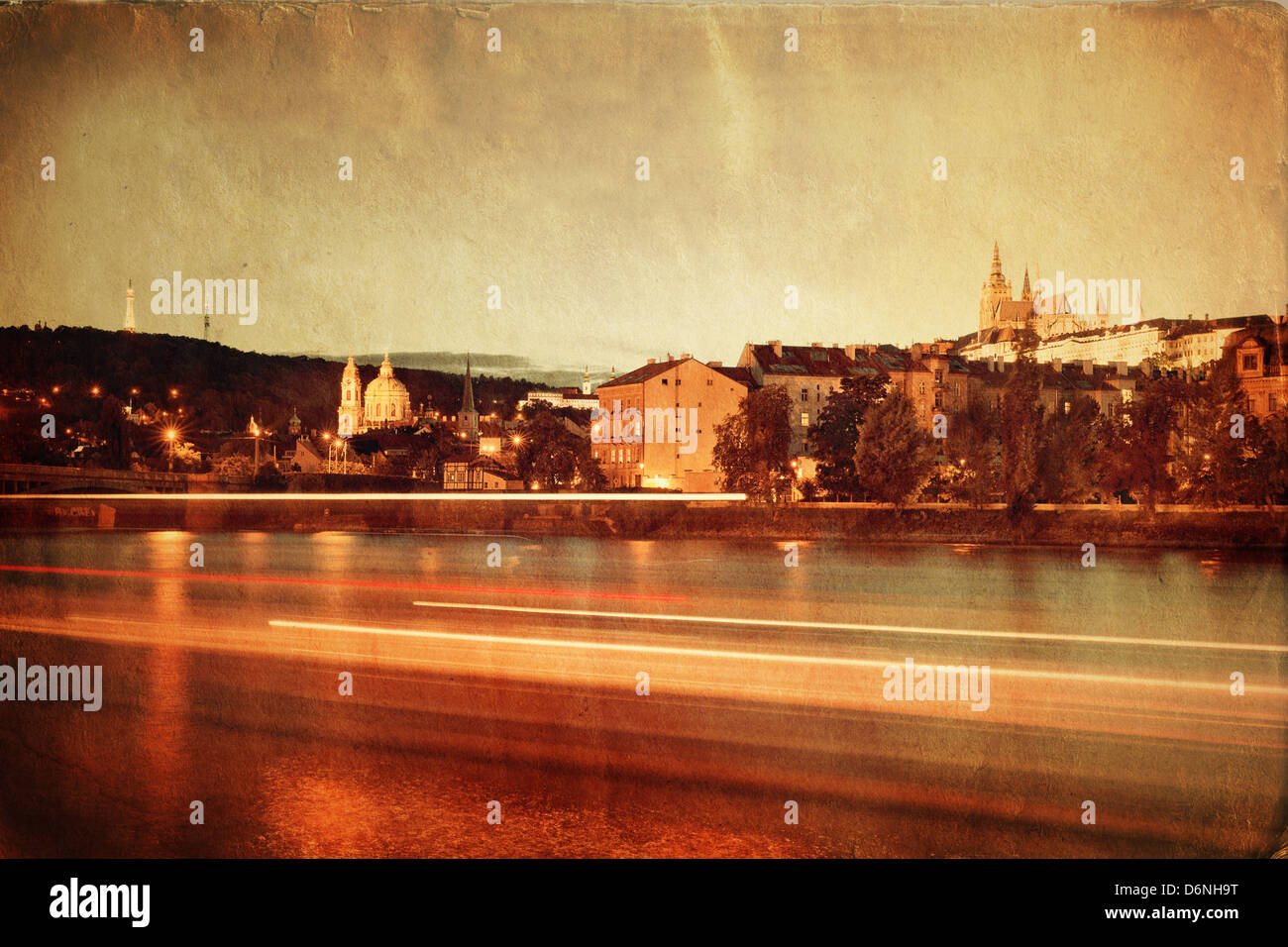 Retro night hi-res stock photography and images - Alamy