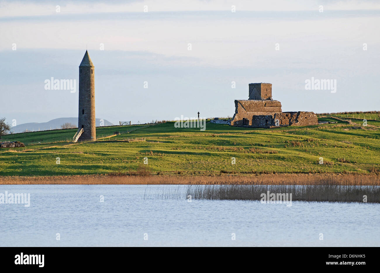 Devenish Island, Monastic Site, St Marys Abbey, Round Tower, Lower ...
