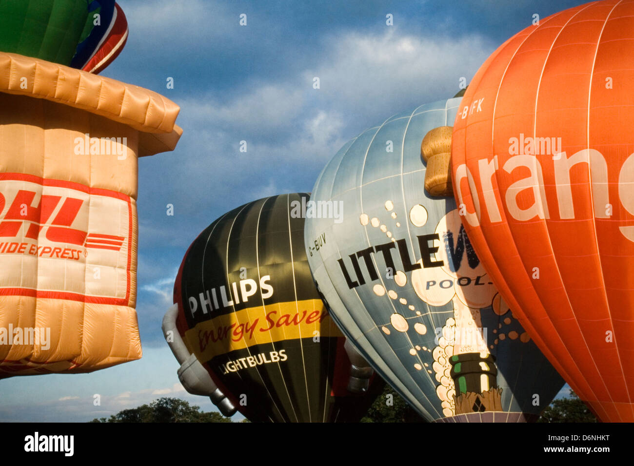 hot air balloons at the southampton balloon festival 1994 Stock Photo ...