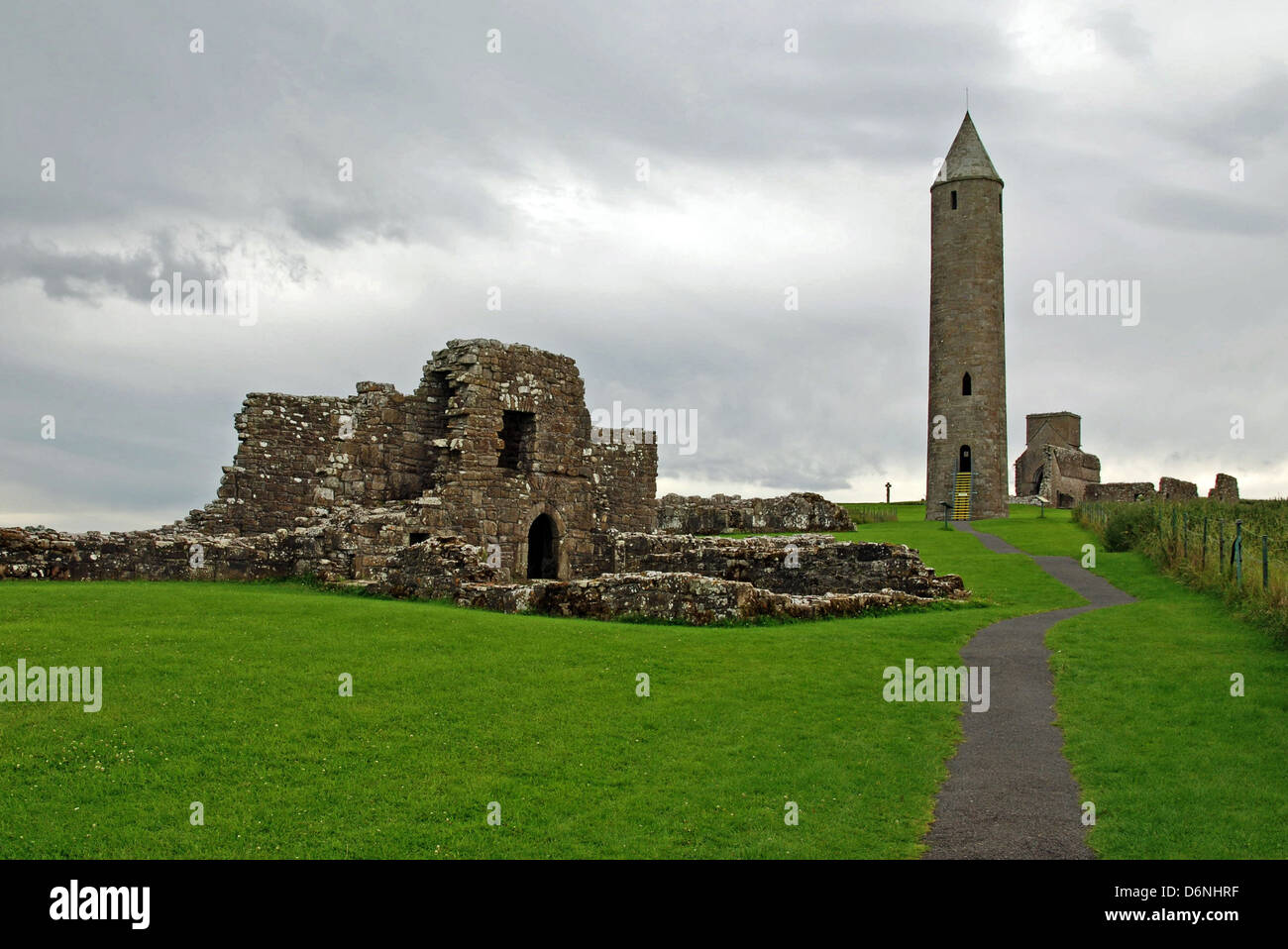 Devenish Island, Monastic Site, St Marys Abbey, Round Tower, Lower ...