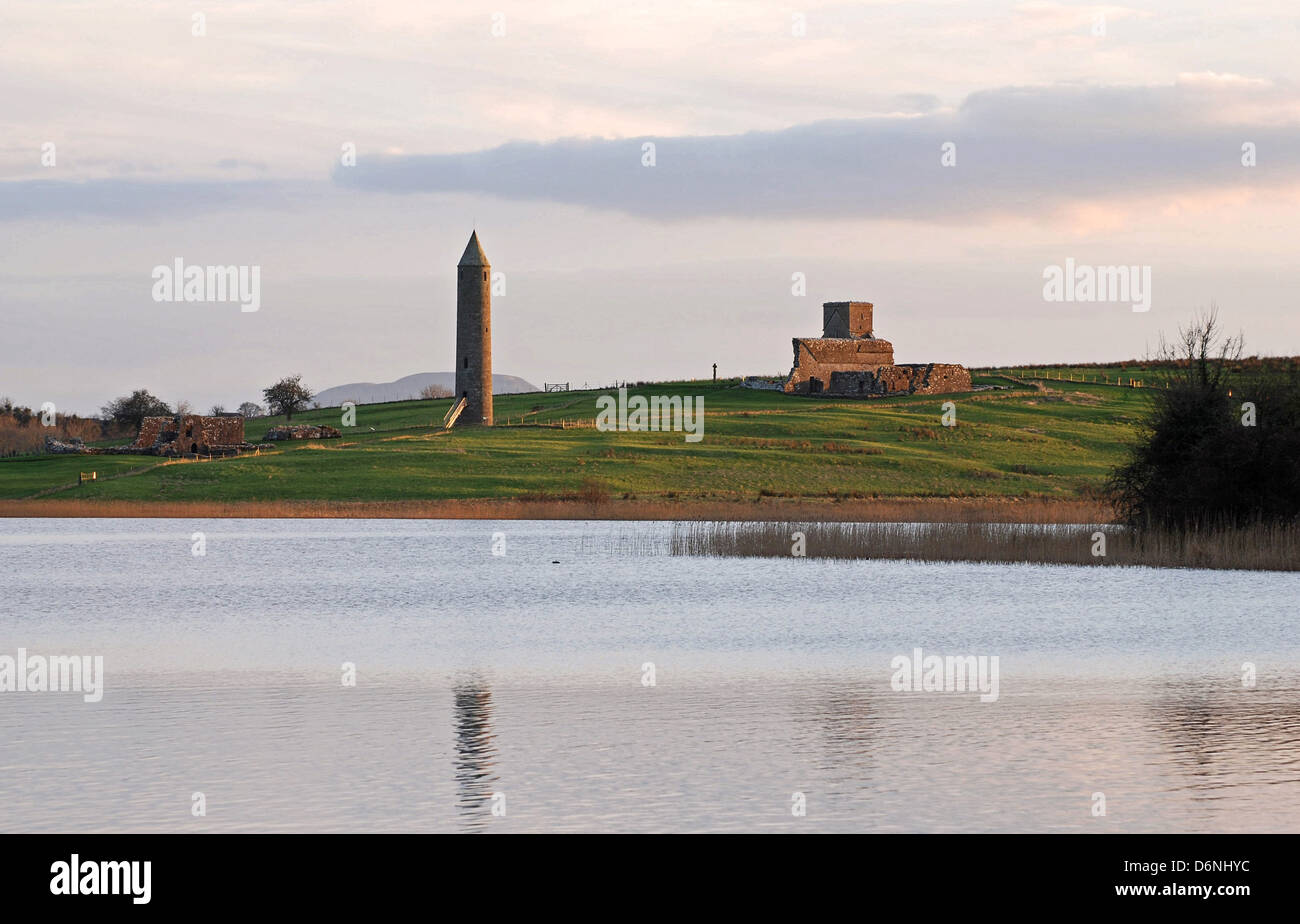 Devenish Island, Monastic Site, St Marys Abbey, Round Tower, Lower ...