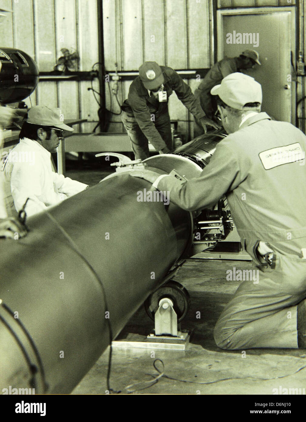 This photograph shows the Convair/General Dynamics Tomahawk missile ...