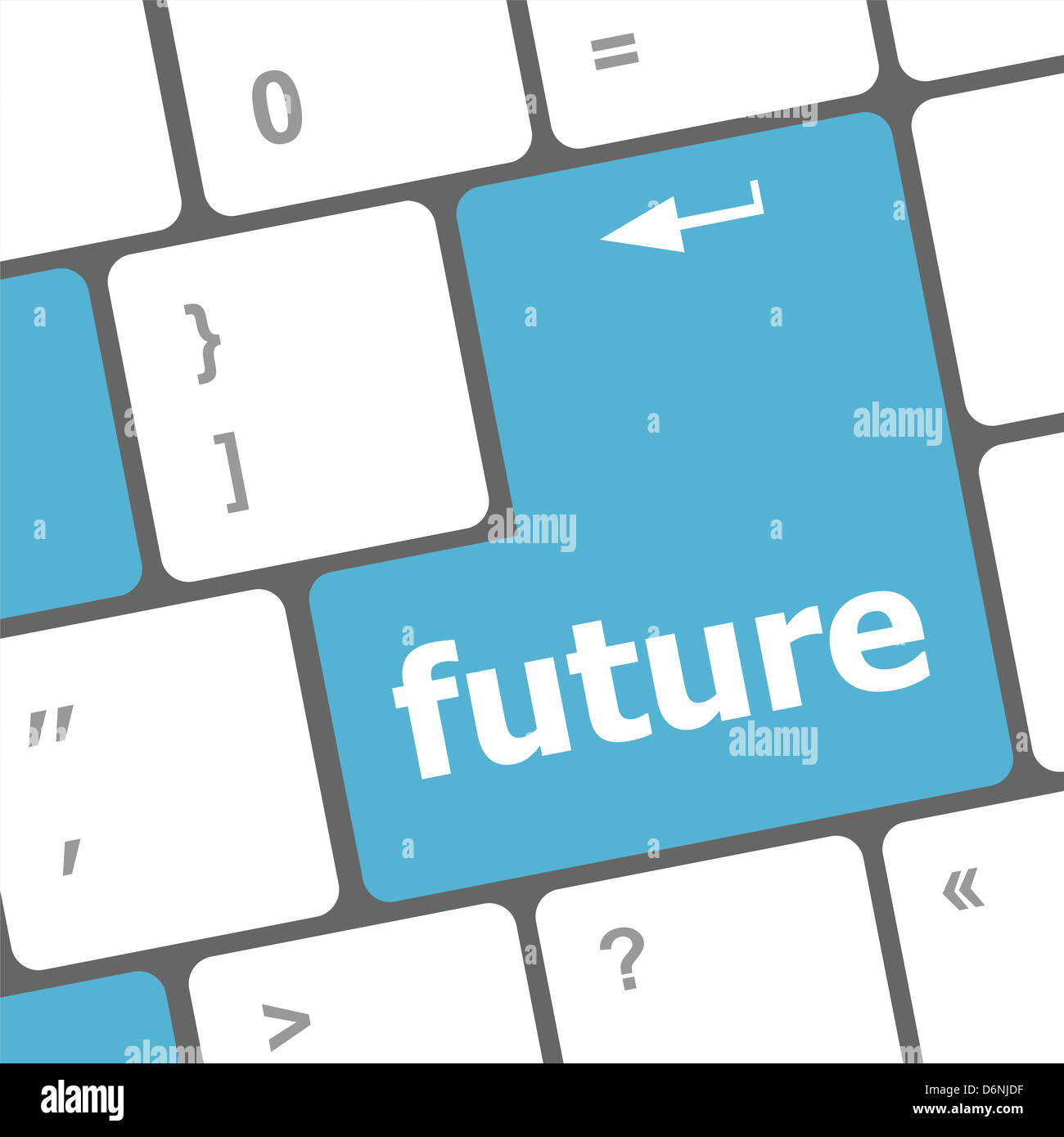 future time concept with key on computer keyboard Stock Photo - Alamy