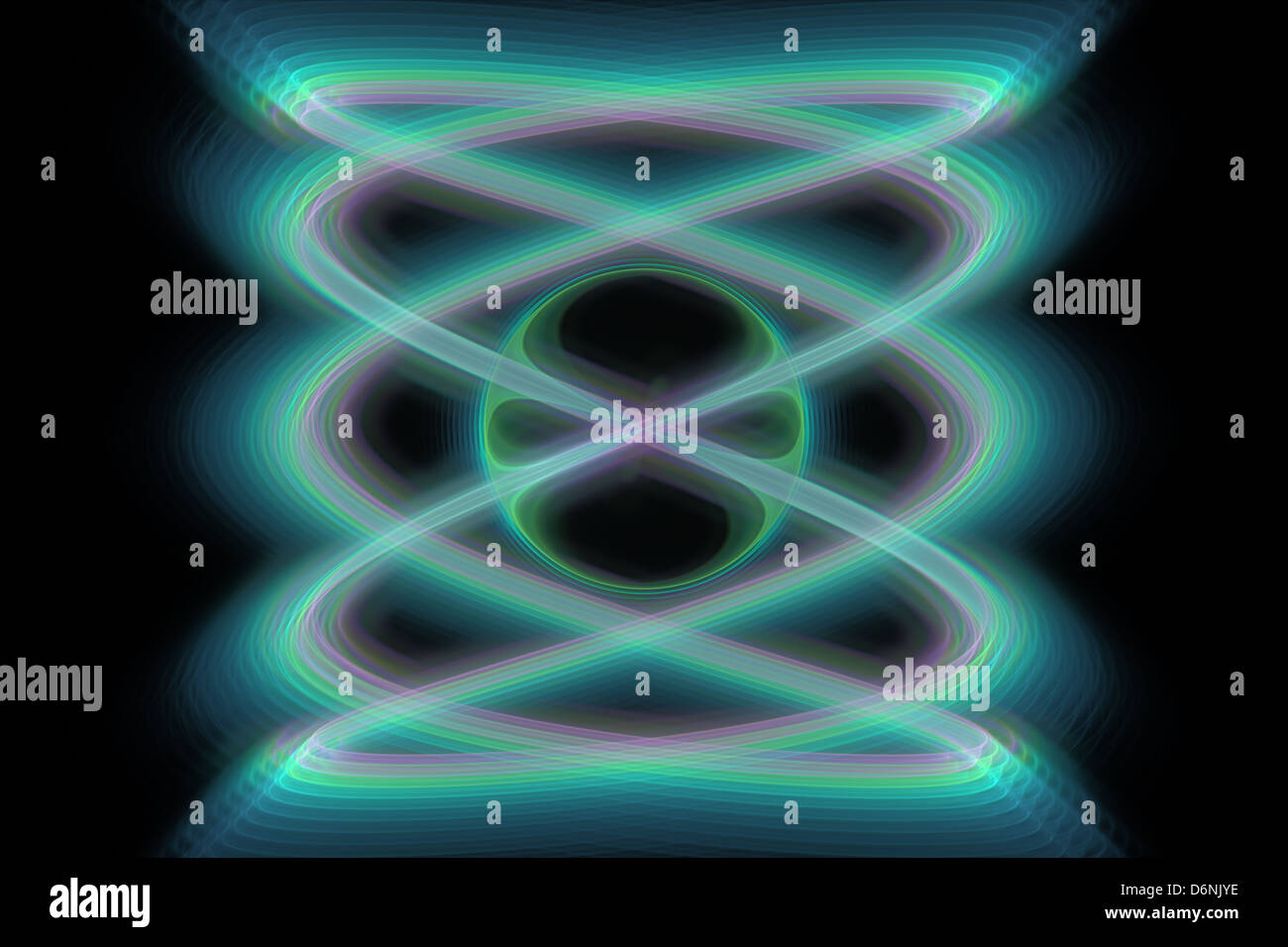 Atom, atomized, waves, life, magnetic field protection Stock Photo - Alamy