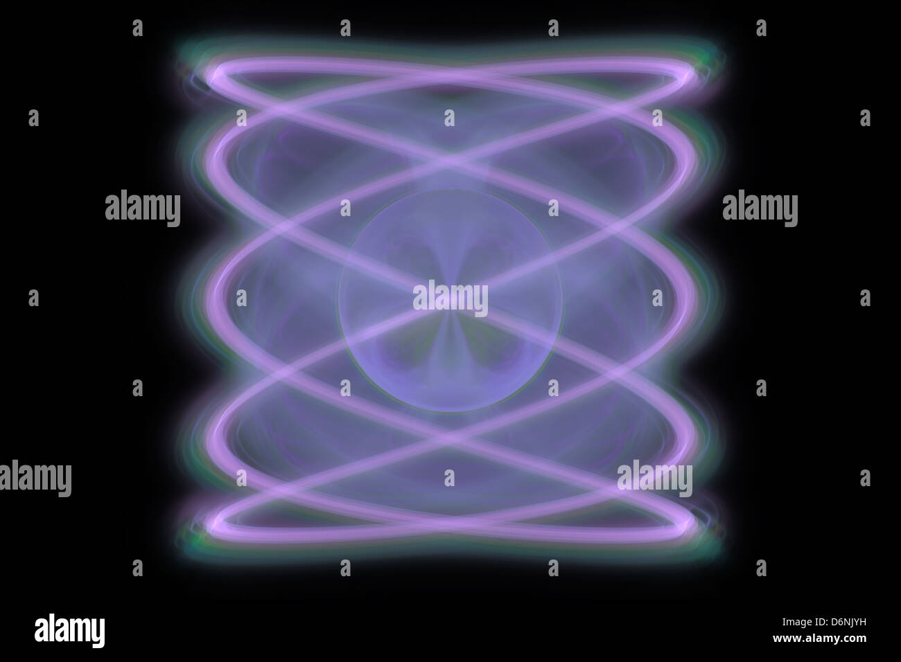 Atom, atomized, waves, life, magnetic field protection Stock Photo - Alamy