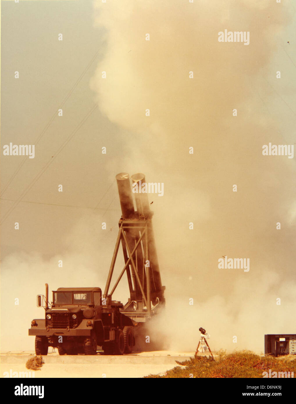 A photo from the 1970s showing the development of the Tomahawk missile ...