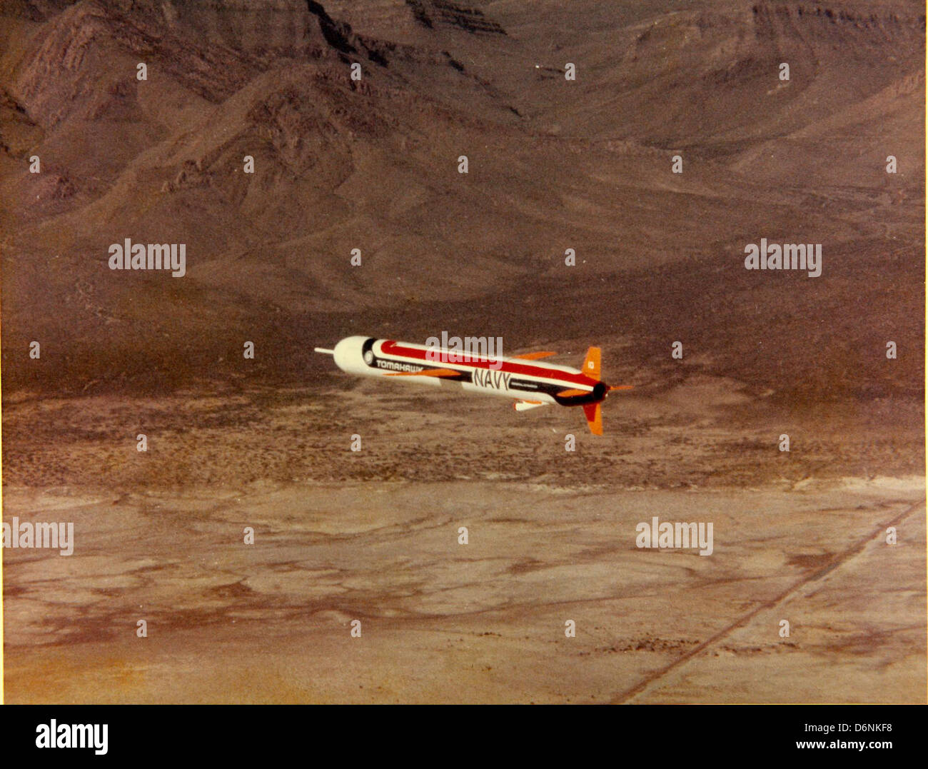 This photograph depicts the Convair/General Dynamics Tomahawk missile ...