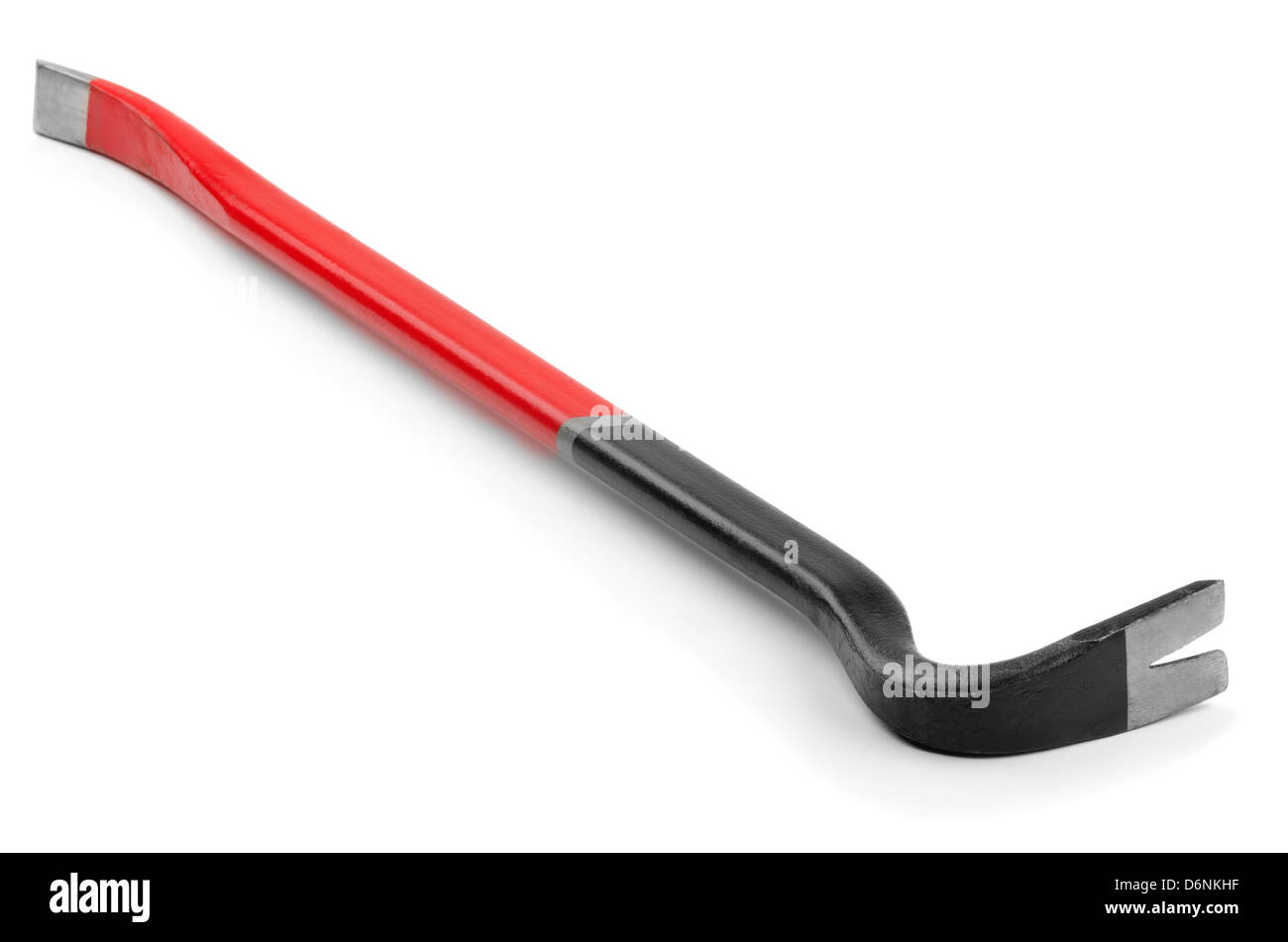 Black and red crowbar isolated on white Stock Photo Alamy