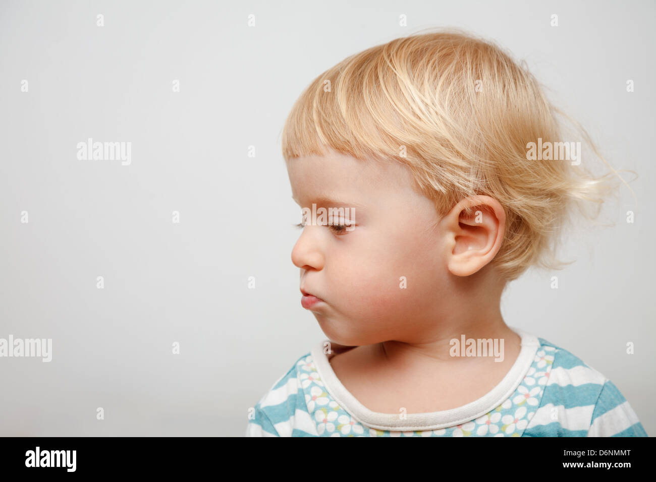 closeup portrait of baby girl profile Stock Photo - Alamy