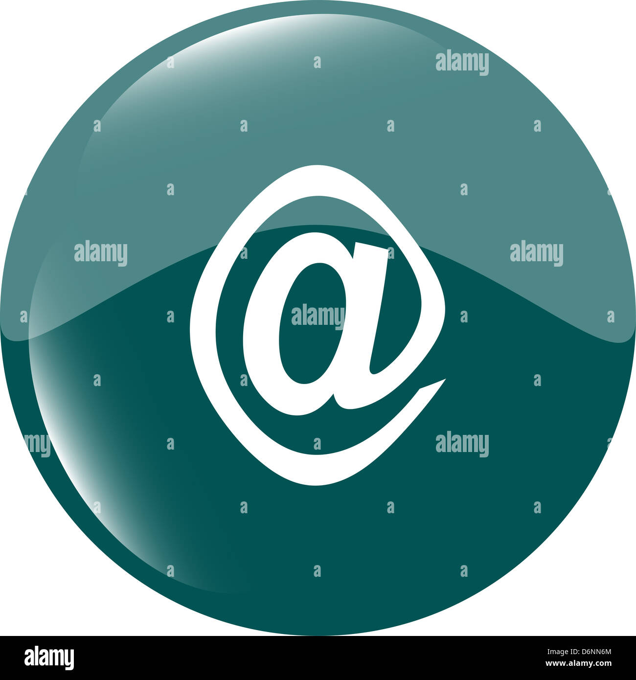E-mail icon glossy button Stock Photo - Alamy