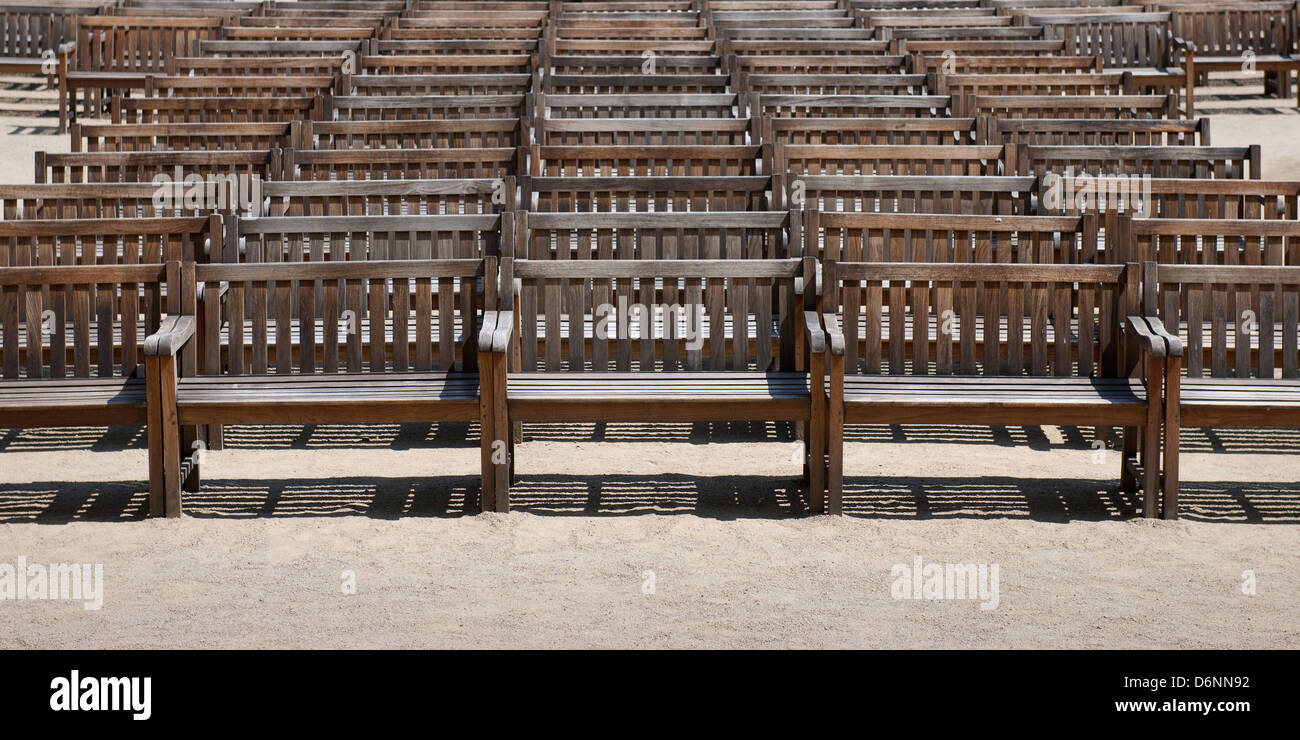 Seating set up outdoors for a function Stock Photo - Alamy