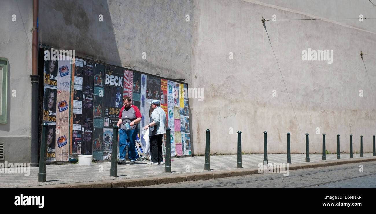 Poster wall hi-res stock photography and images - Alamy