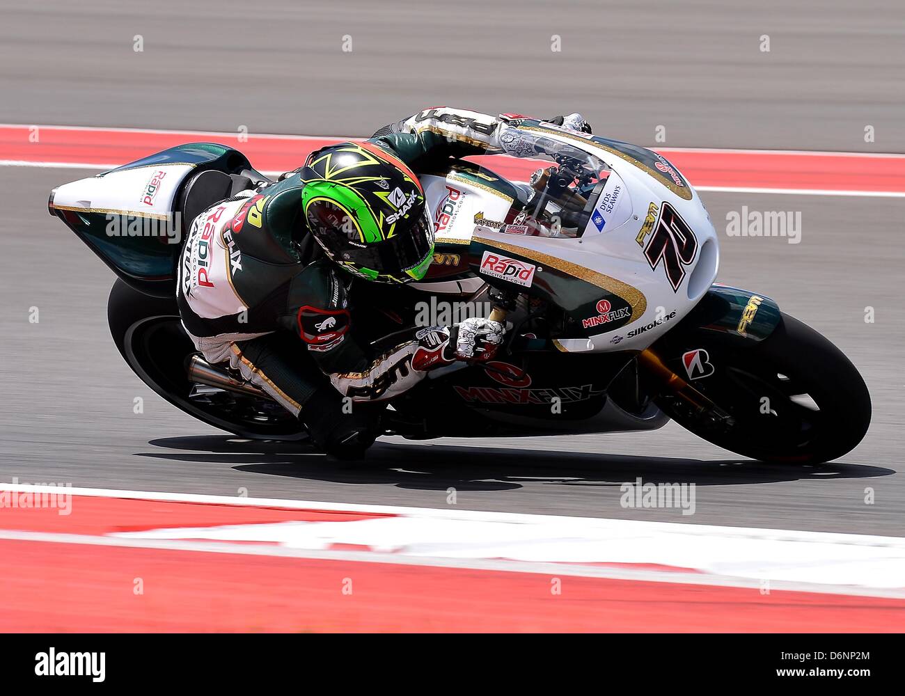 Austin, Texas, USA. 21st April, 2013. Michael Laverty #70 of Paul Bird Motorsport during MotoGP ...