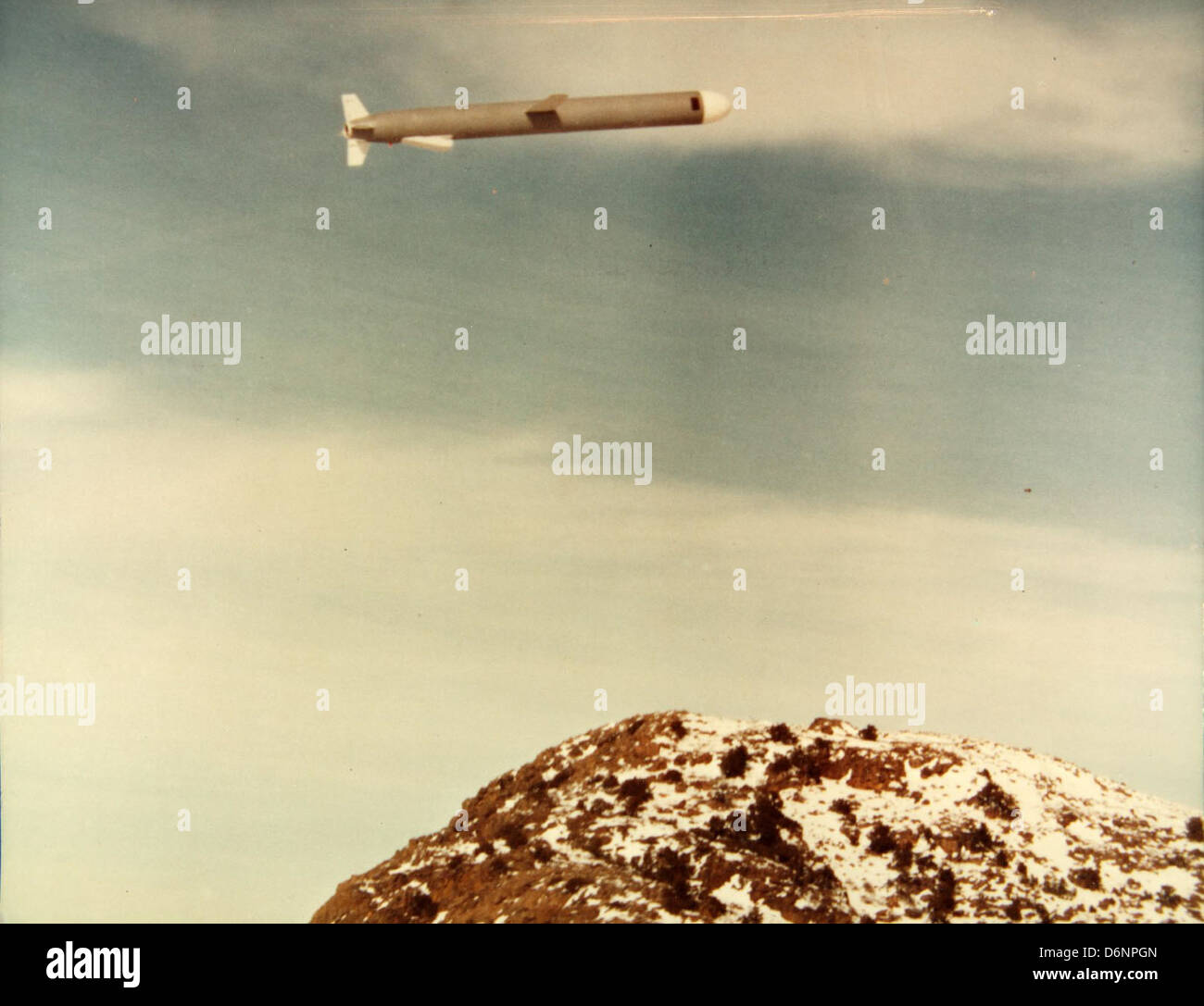 A photograph of the Convair/General Dynamics Tomahawk missile system ...