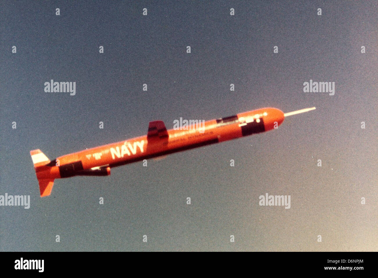 A photograph of the Convair/General Dynamics Tomahawk missile system ...