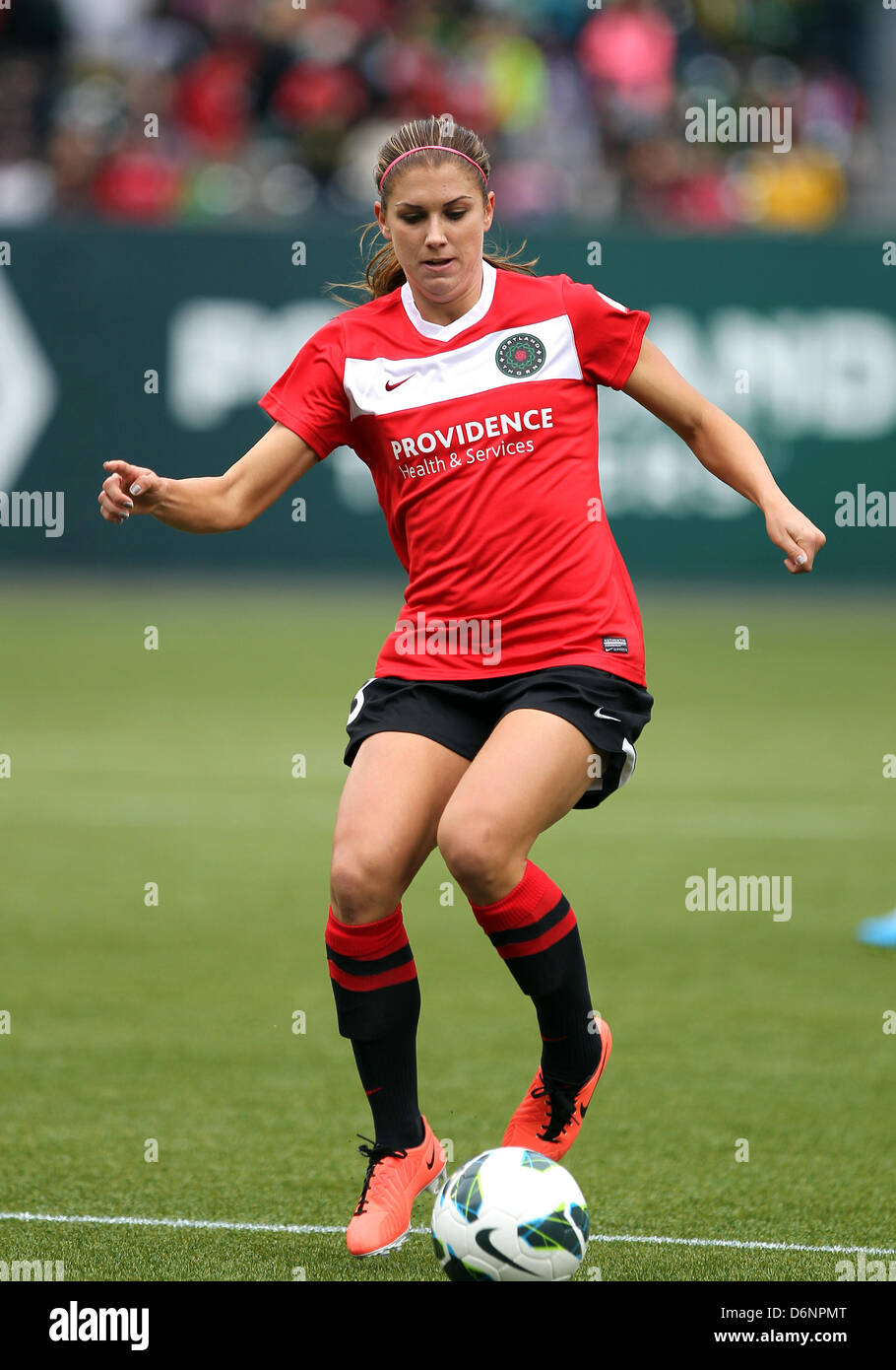 April 21, 2013 - Portland, OR, USA - April 21, 2013: #13 Alex Morgan of ...