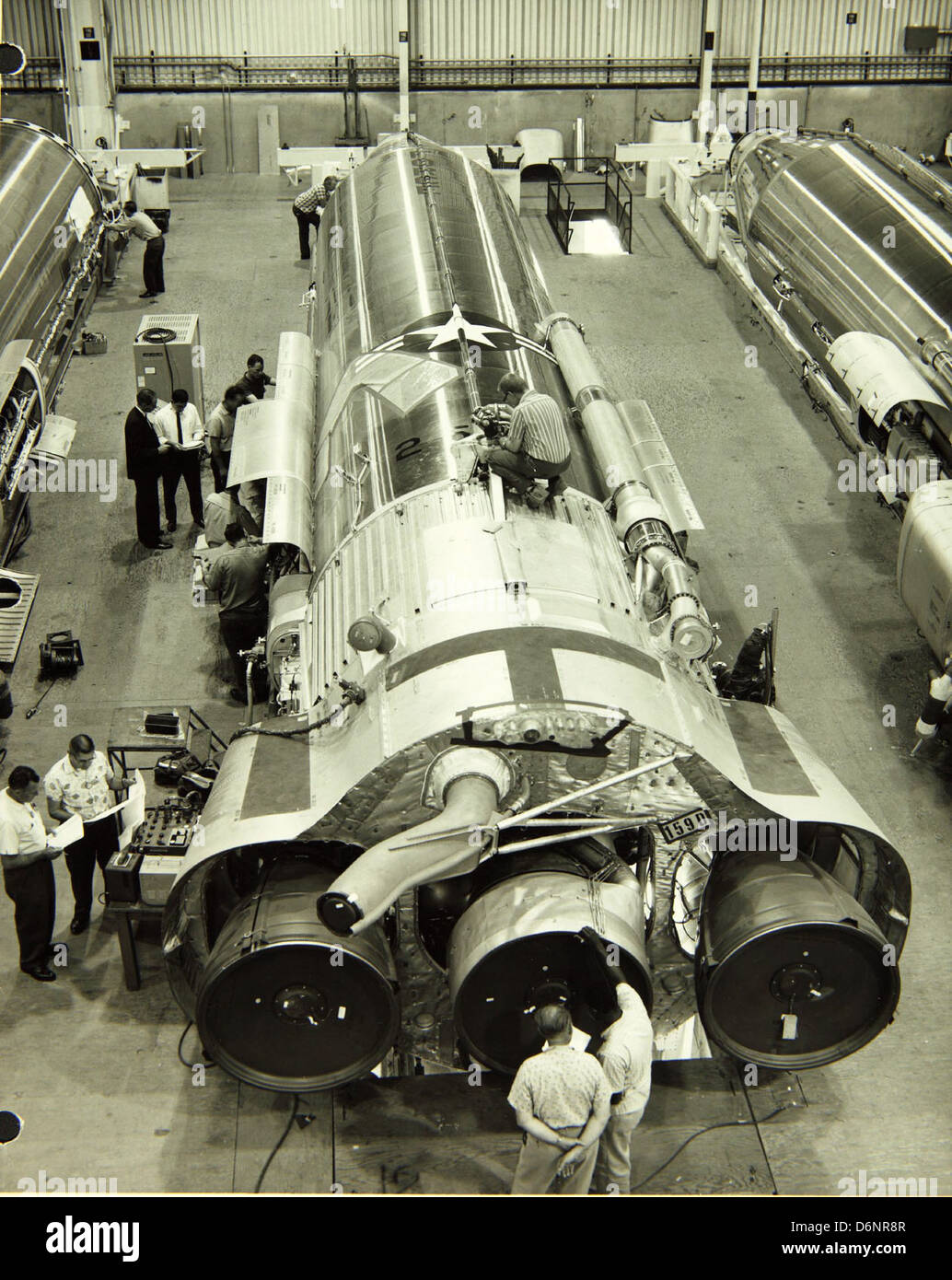The Atlas missile system, developed by Convair/General Dynamics between ...