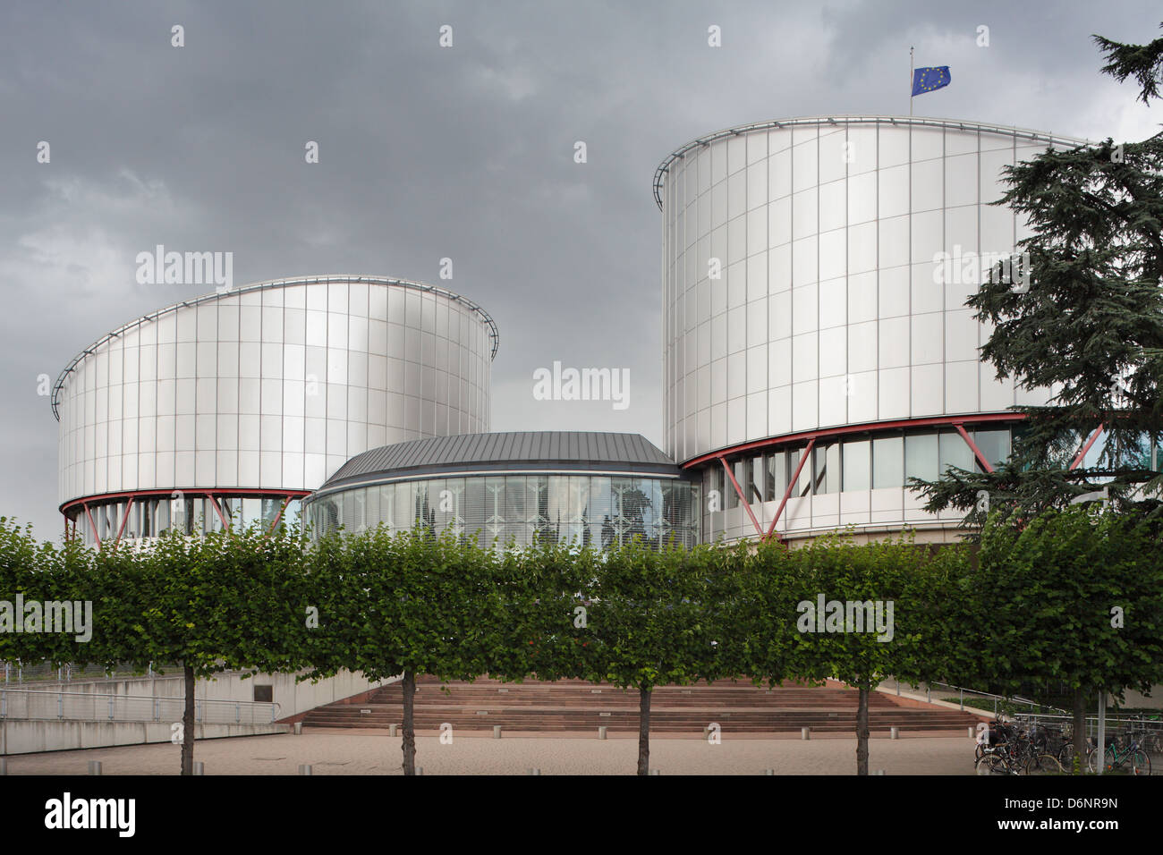 Strasbourg, France, the buildings of the European Court of Human Rights ...